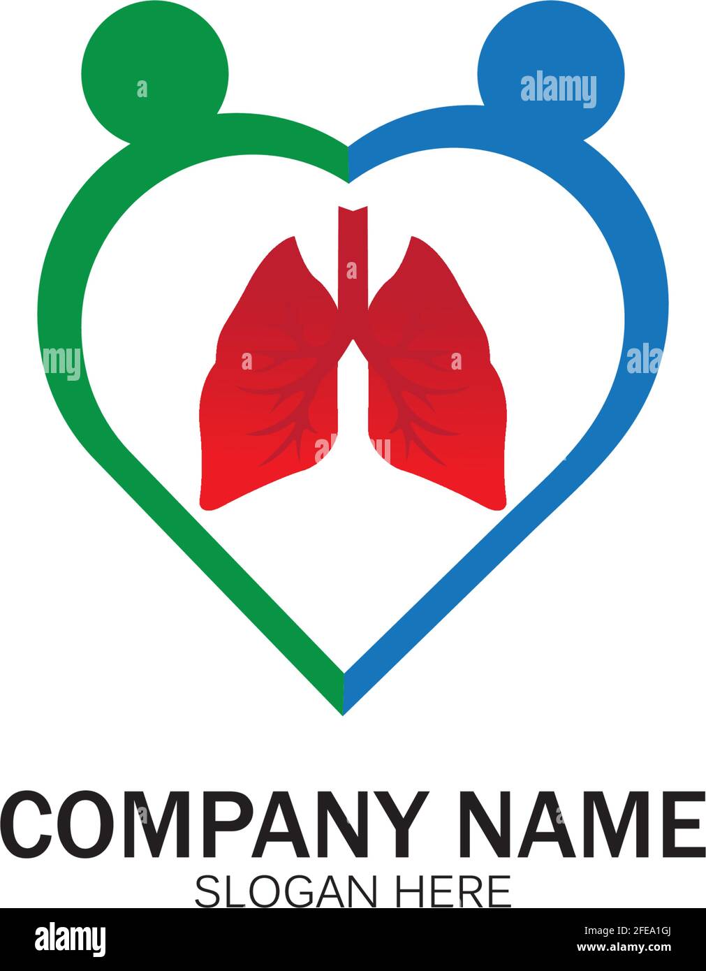 lung health and care logo template,emblem,design concept,creative ...