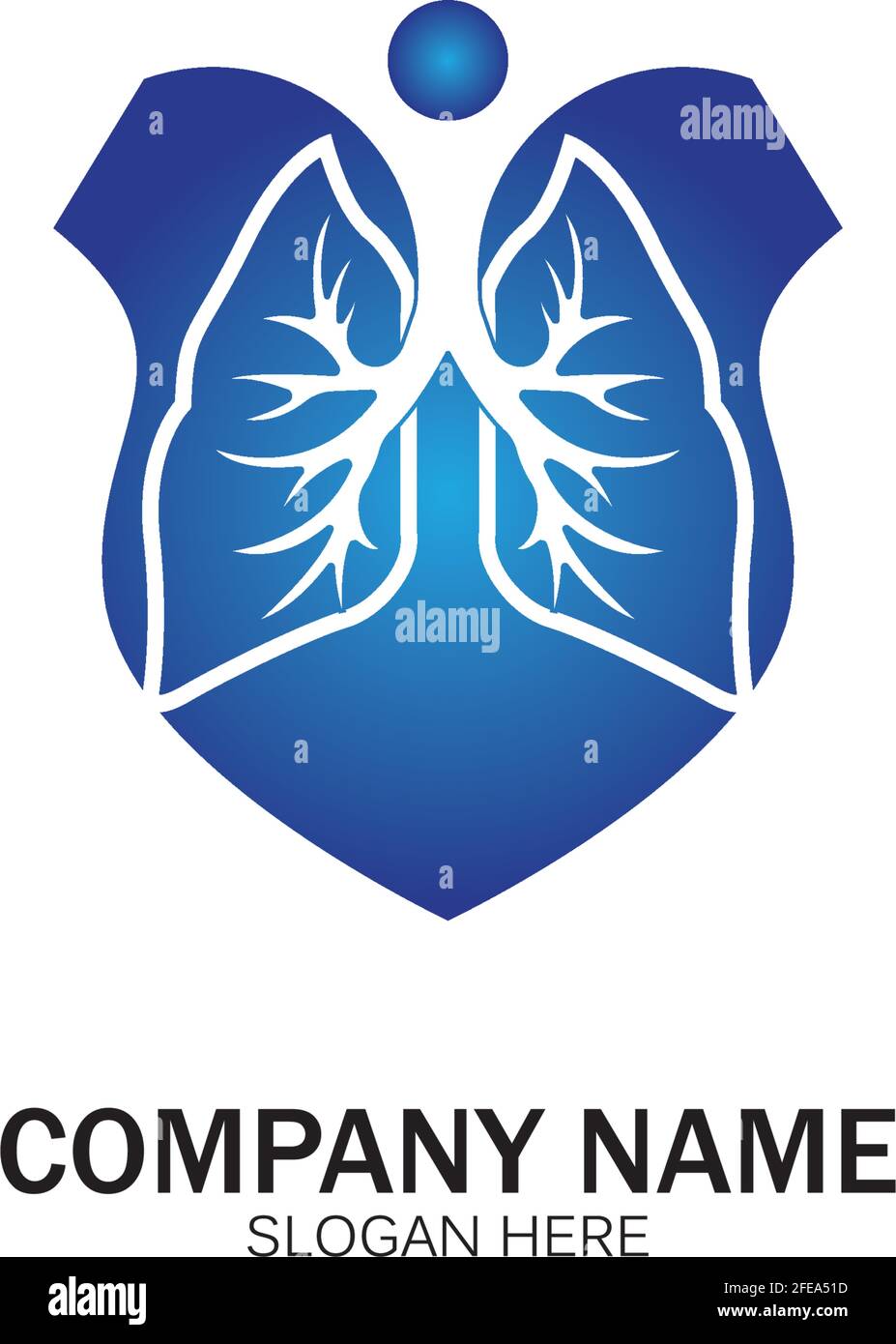 lung health and care logo template,emblem,design concept,creative ...
