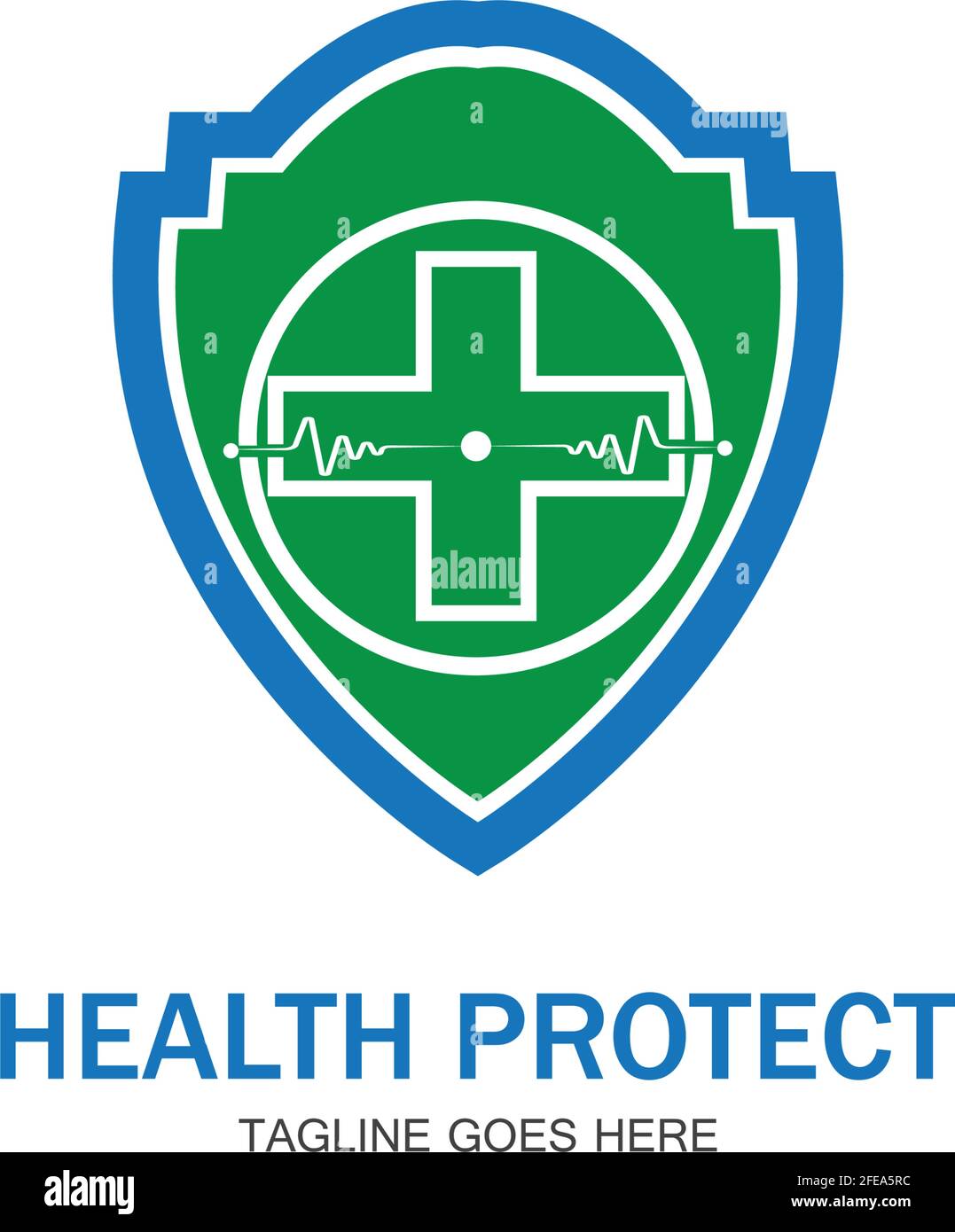 health protection with shield logo design vector template for medical ...