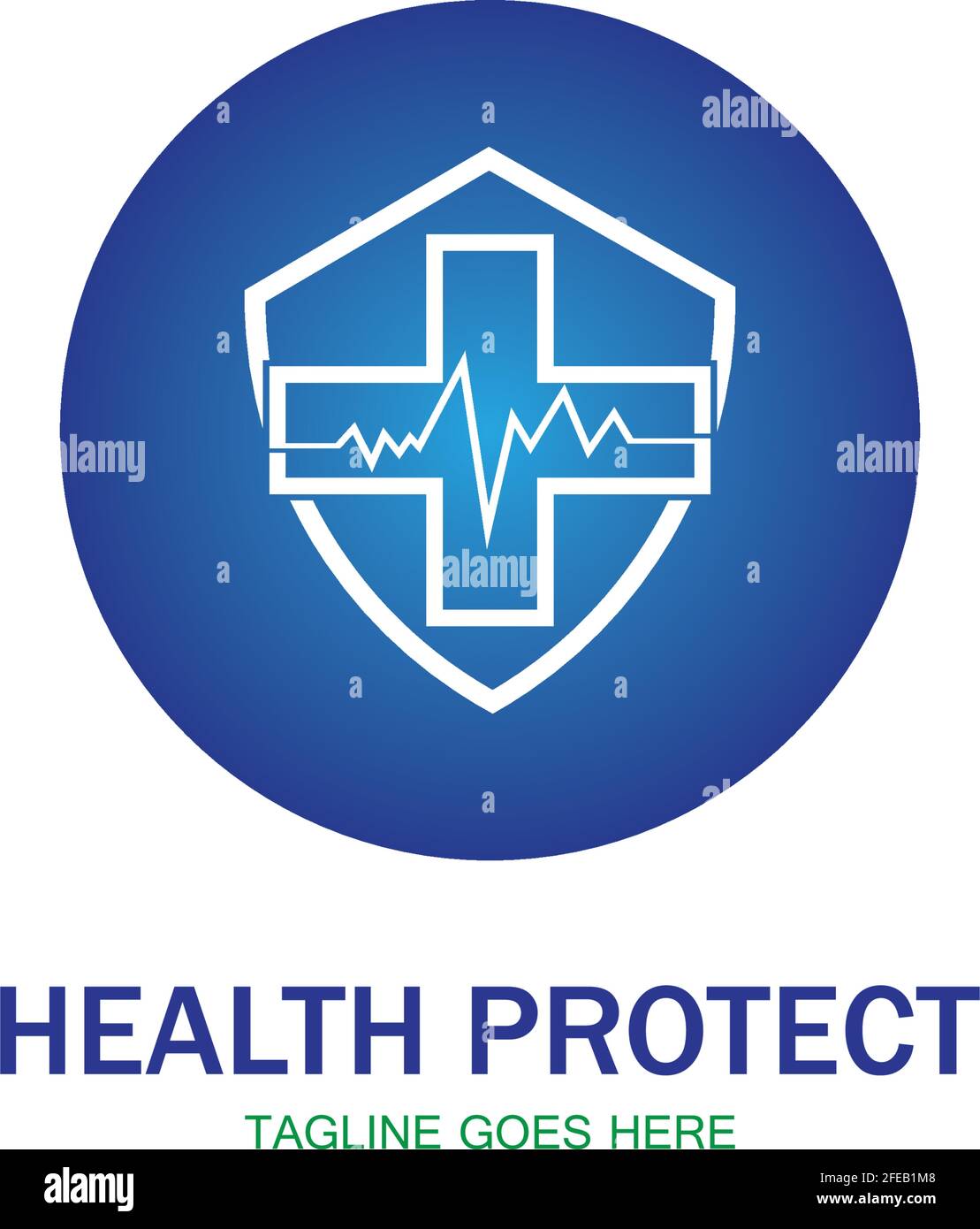 health protection with shield logo design vector template for medical ...