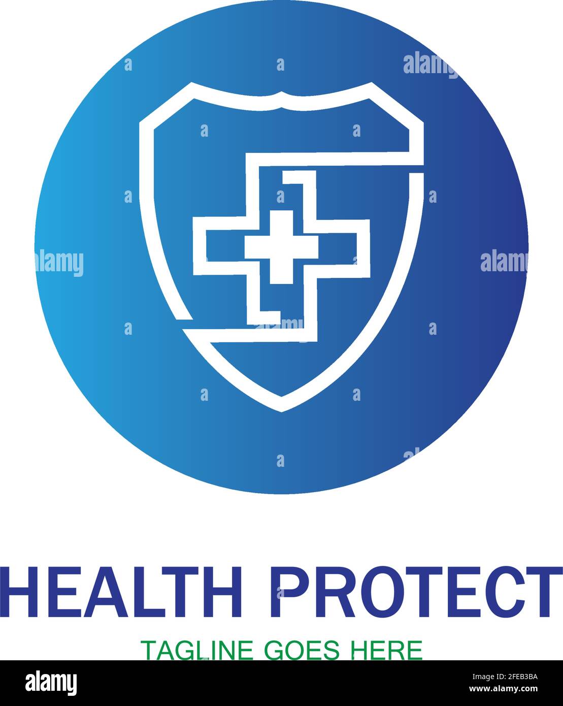 health protection with shield logo design vector template for medical ...