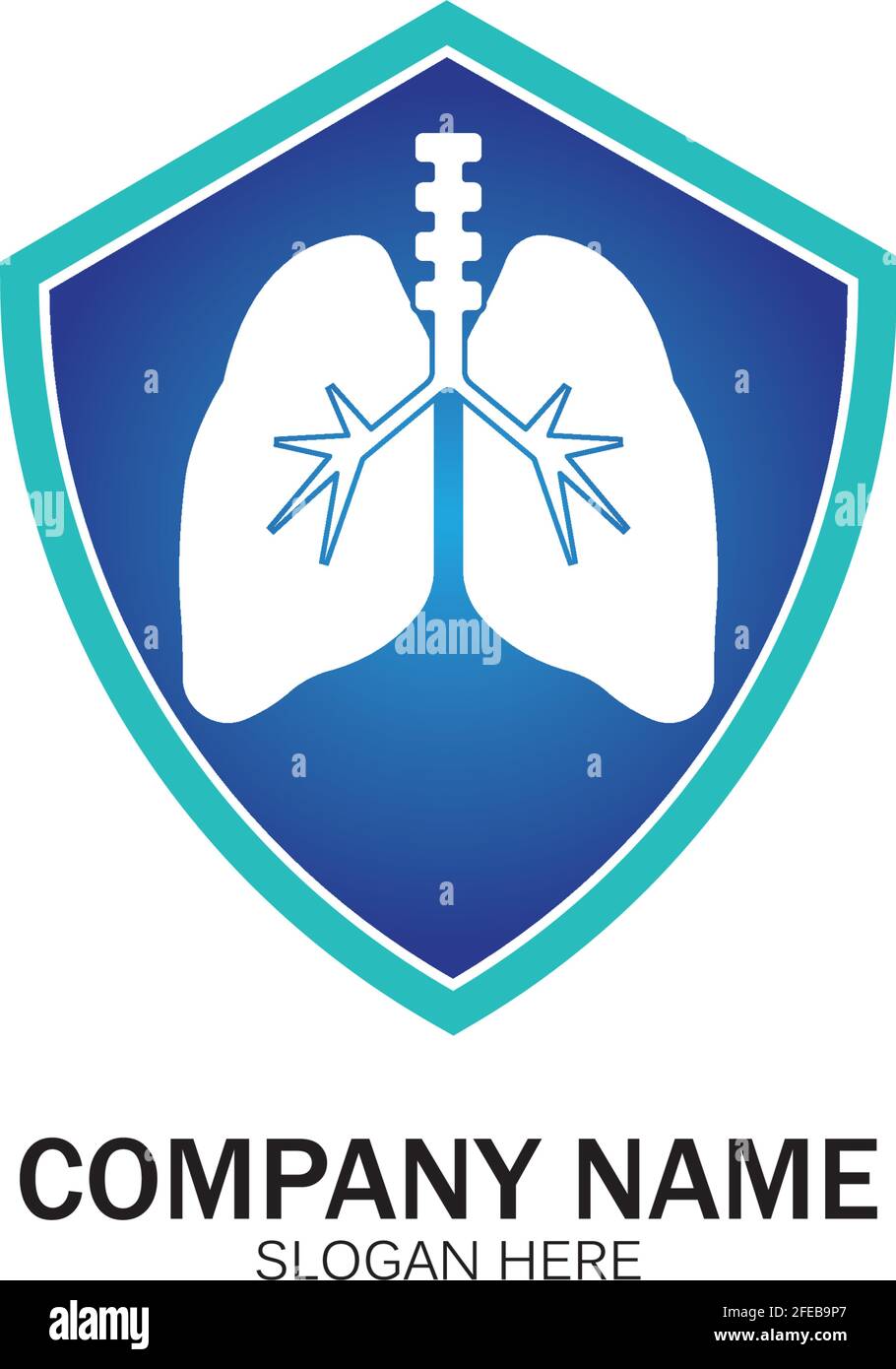 lung health and care logo template,emblem,design concept,creative ...