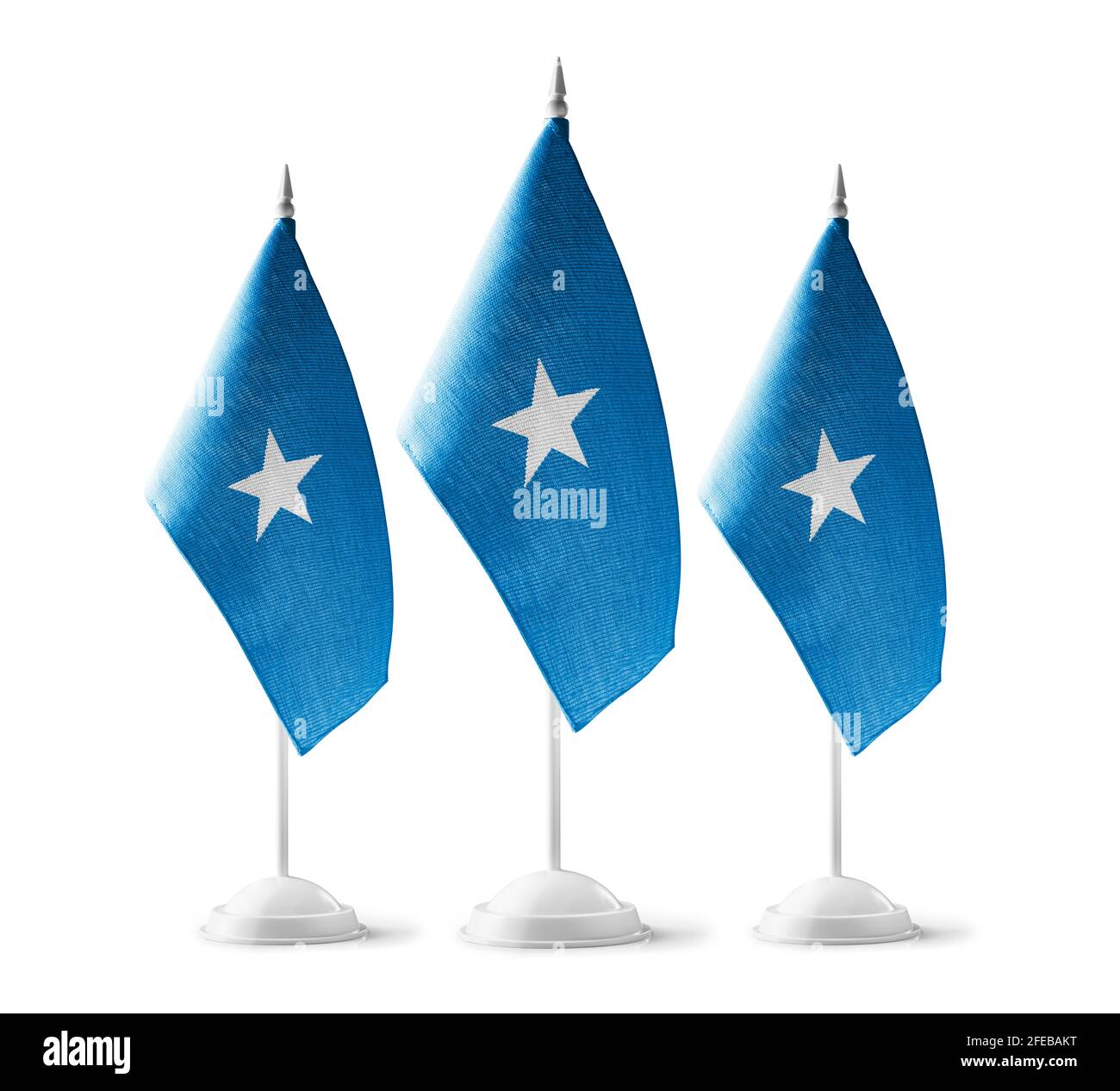 Small national flags of the Somalia on a white background Stock Photo ...
