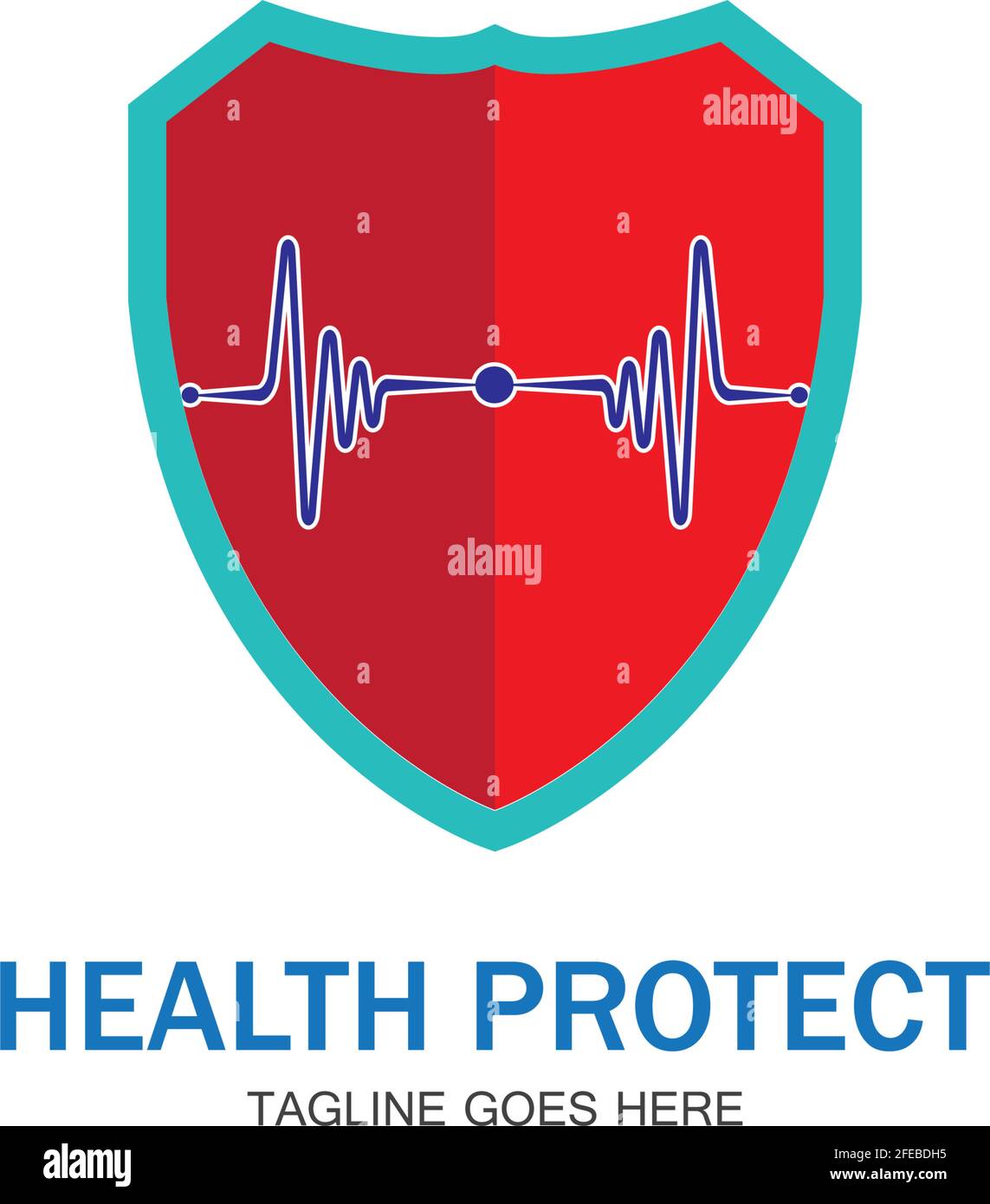 health protection with shield logo design vector template for medical ...