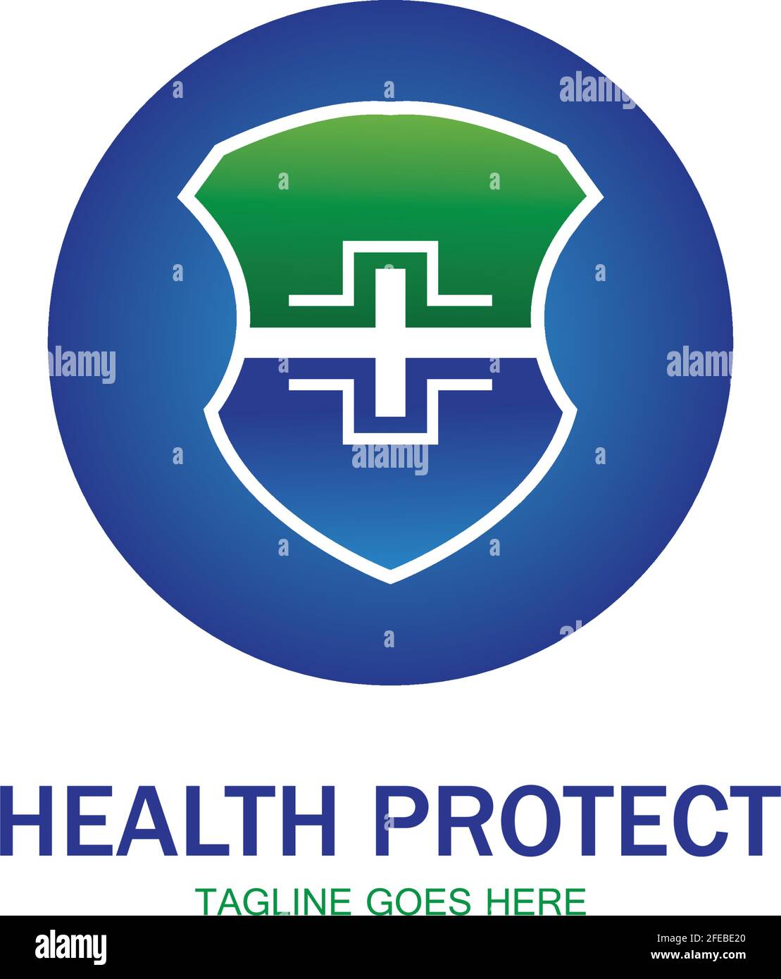health protection with shield logo design vector template for medical ...