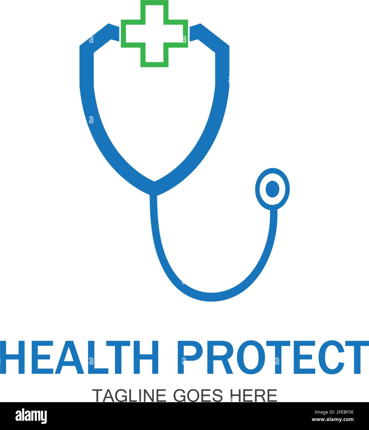 health protection with shield logo design vector template for medical ...