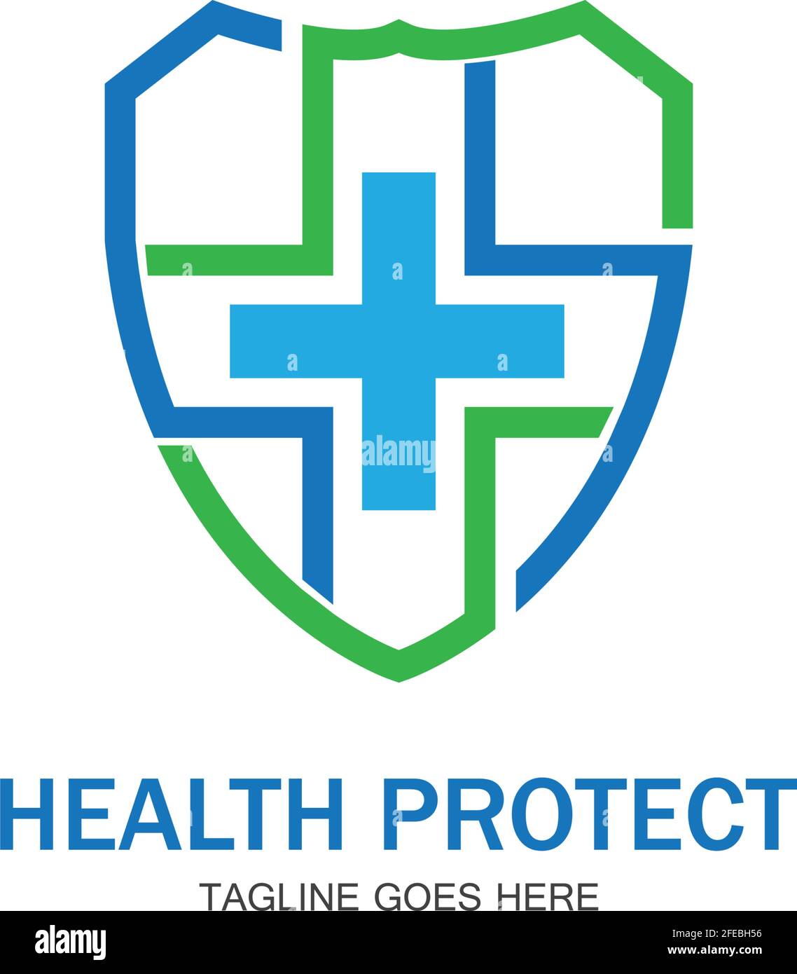 health protection with shield logo design vector template for medical ...