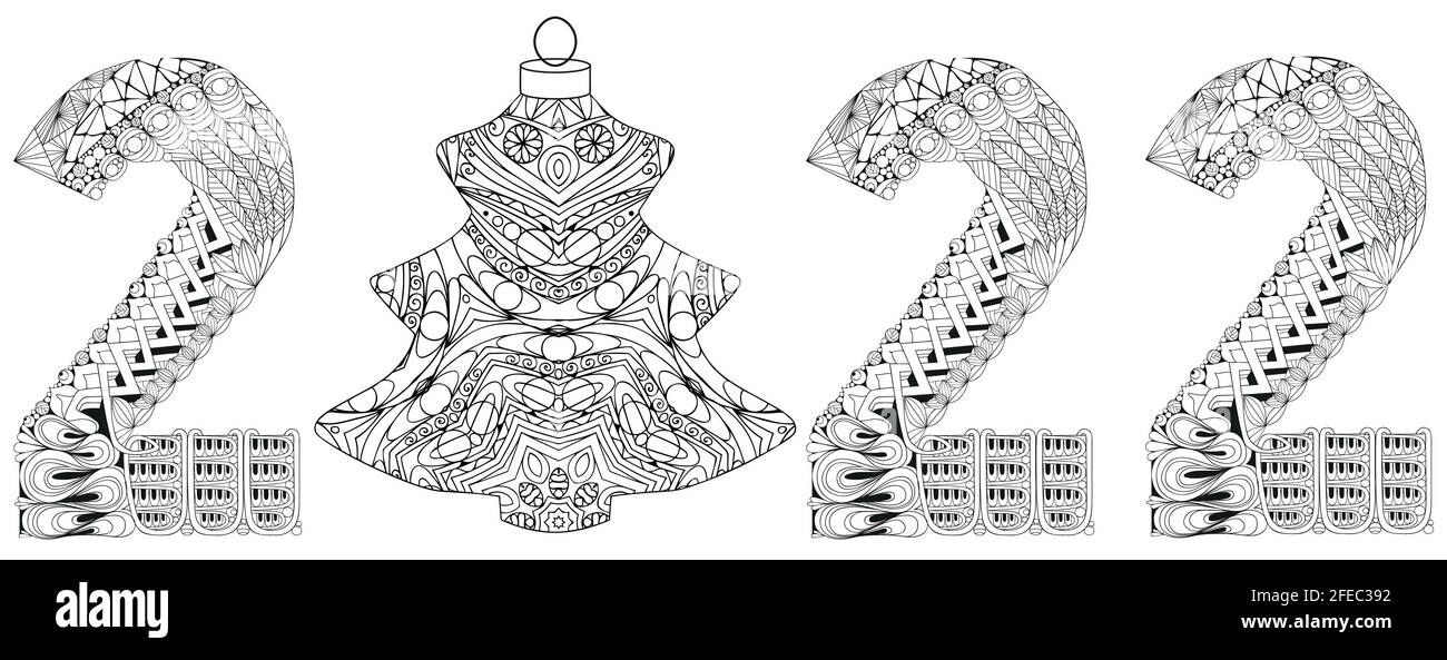 Zentangle inspired hi-res stock photography and images - Alamy