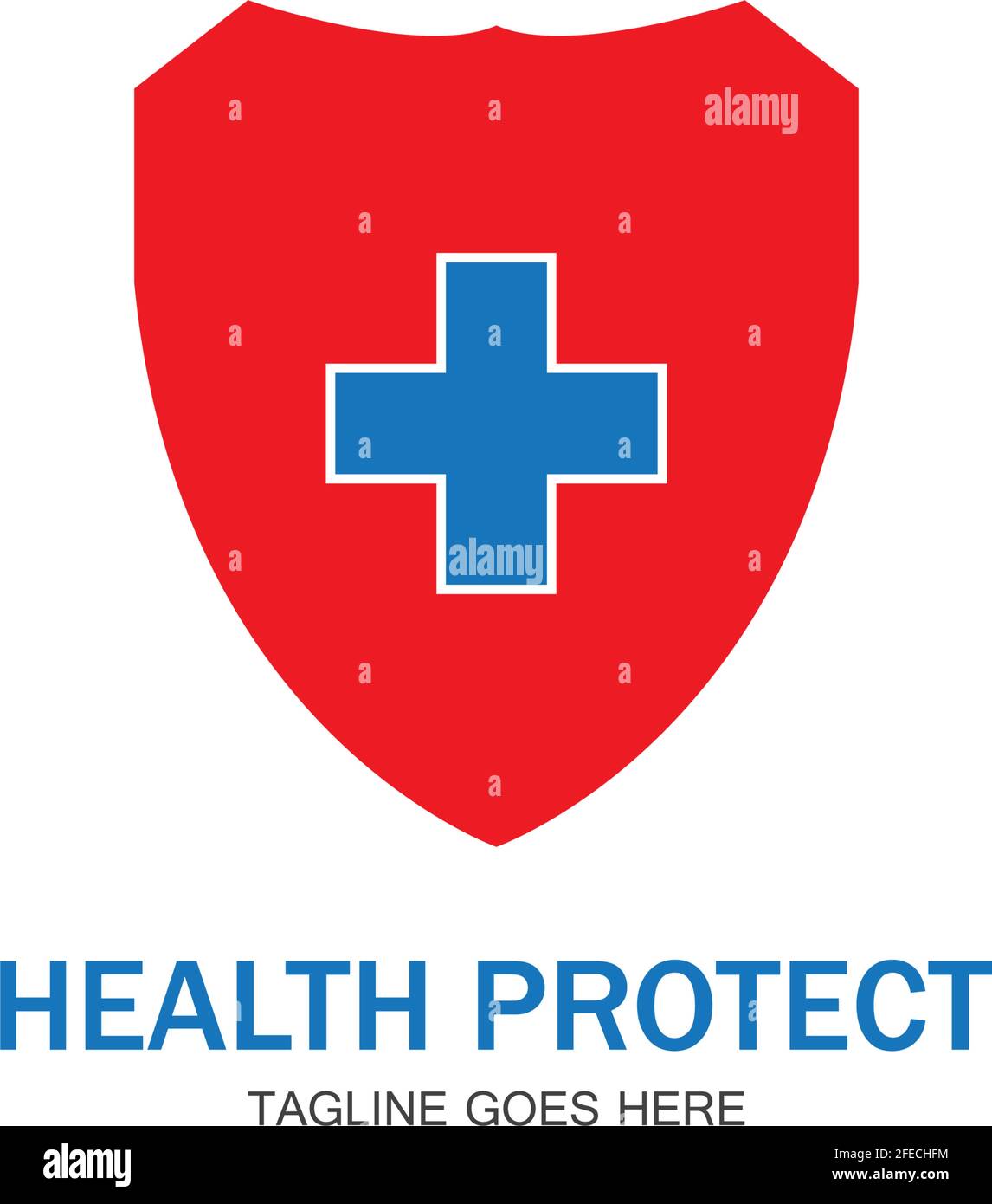 health protection with shield logo design vector template for medical ...