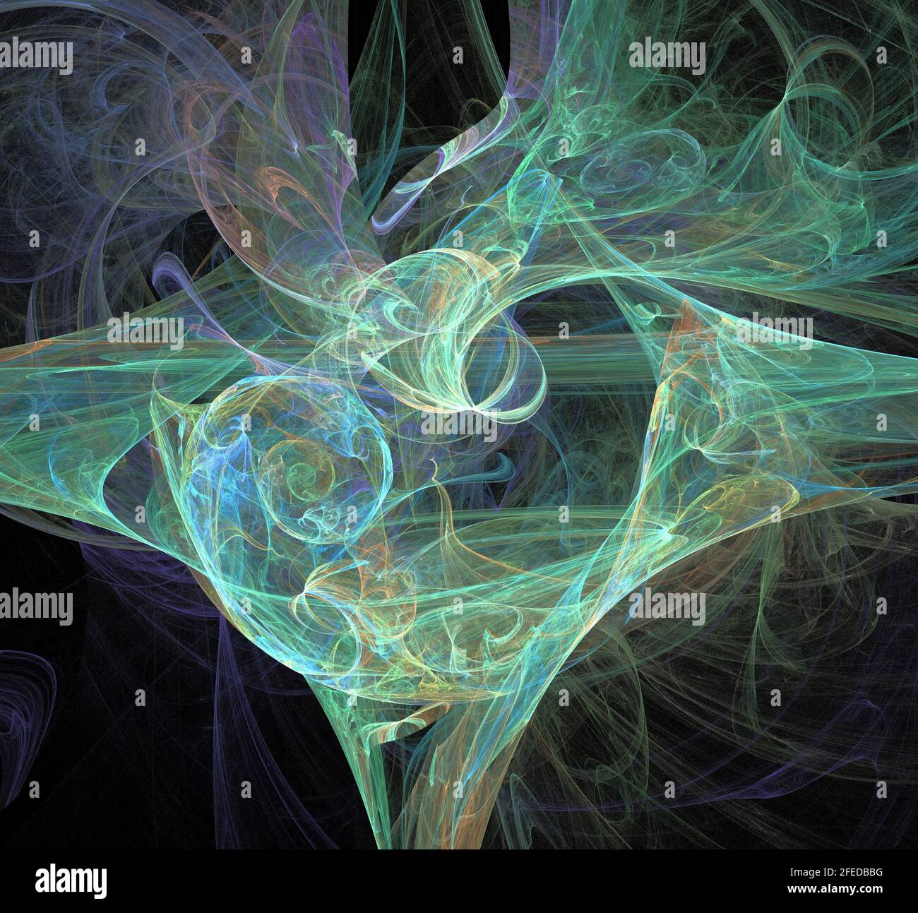 image of one Illustration of digital fractal Stock Photo - Alamy