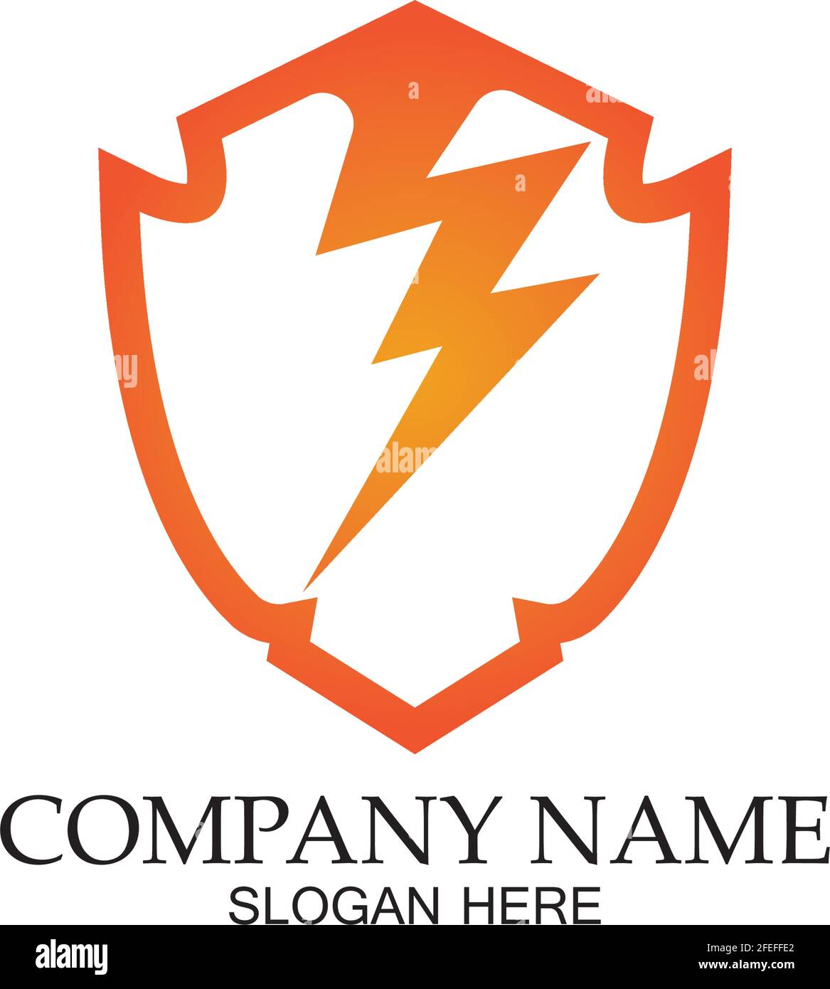 thunder shield vector logo template.this graphic suitable for electric ...