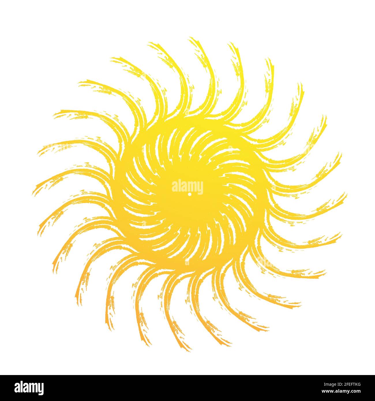 Sun. Simple vector illustration isolated on white background. Flat ...