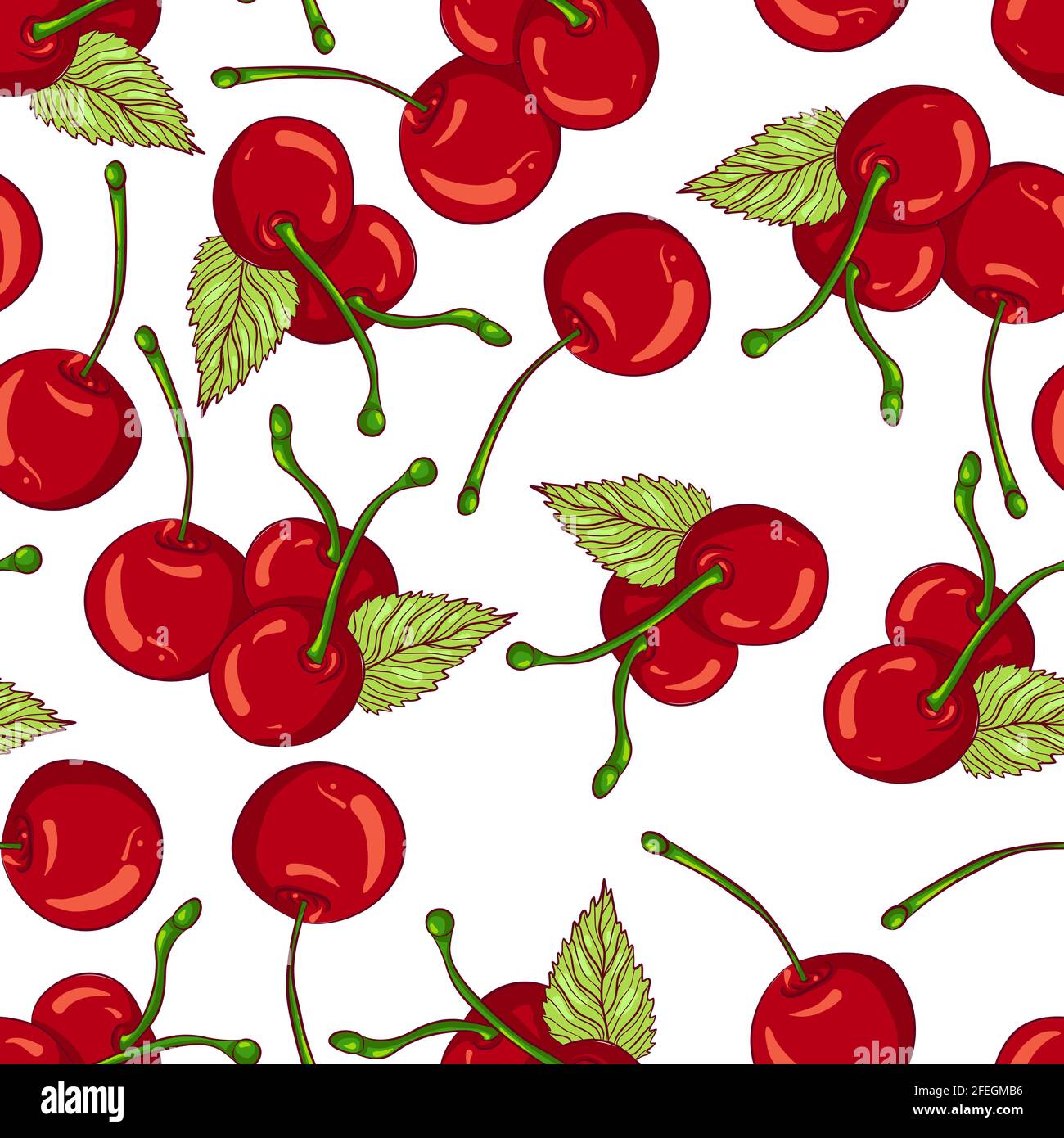 Cherries texture Stock Vector Images - Alamy