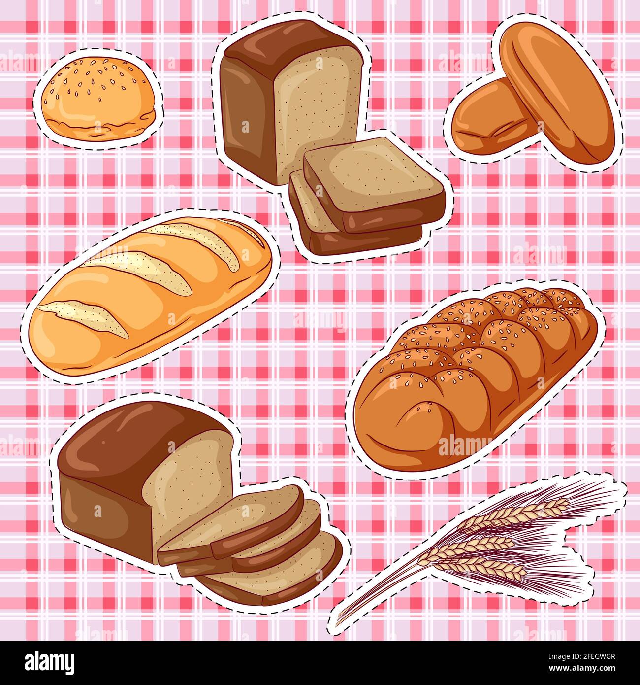 Flour square Stock Vector Images - Alamy