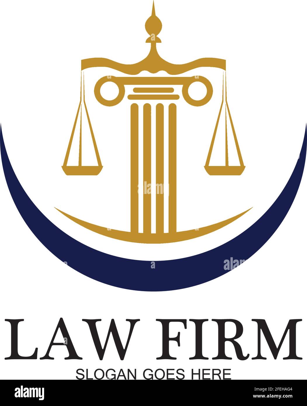 Law Firm logo and icon design template-vector Stock Vector Image & Art ...