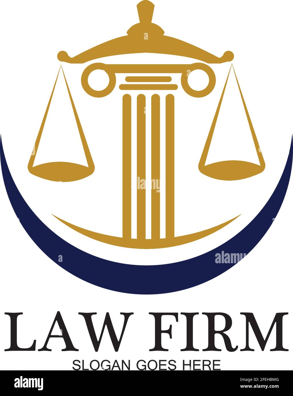Law Firm logo and icon design template-vector Stock Vector Image & Art ...