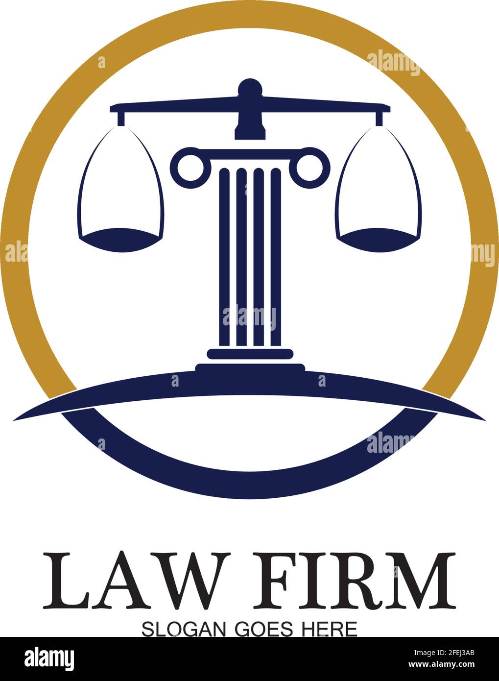 Law Firm logo and icon design template-vector Stock Vector Image & Art ...