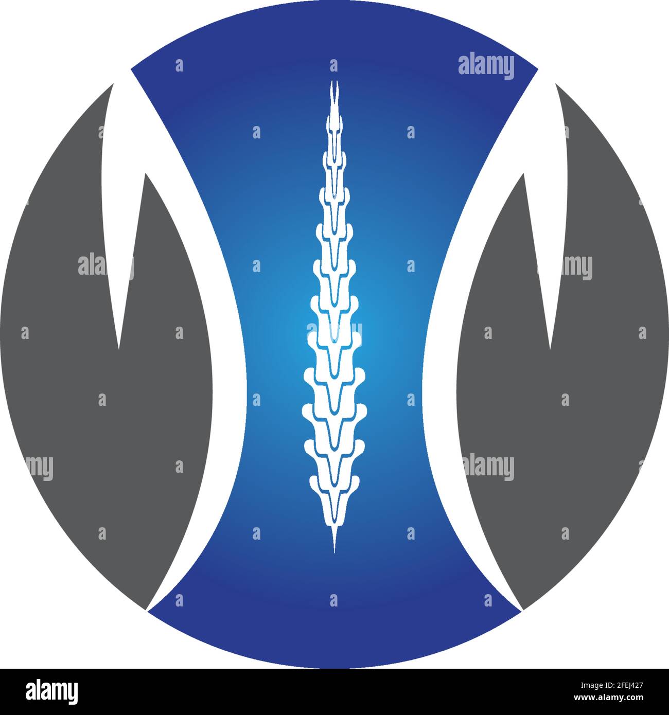 Spine diagnostics symbol logo template vector illustration design Stock ...