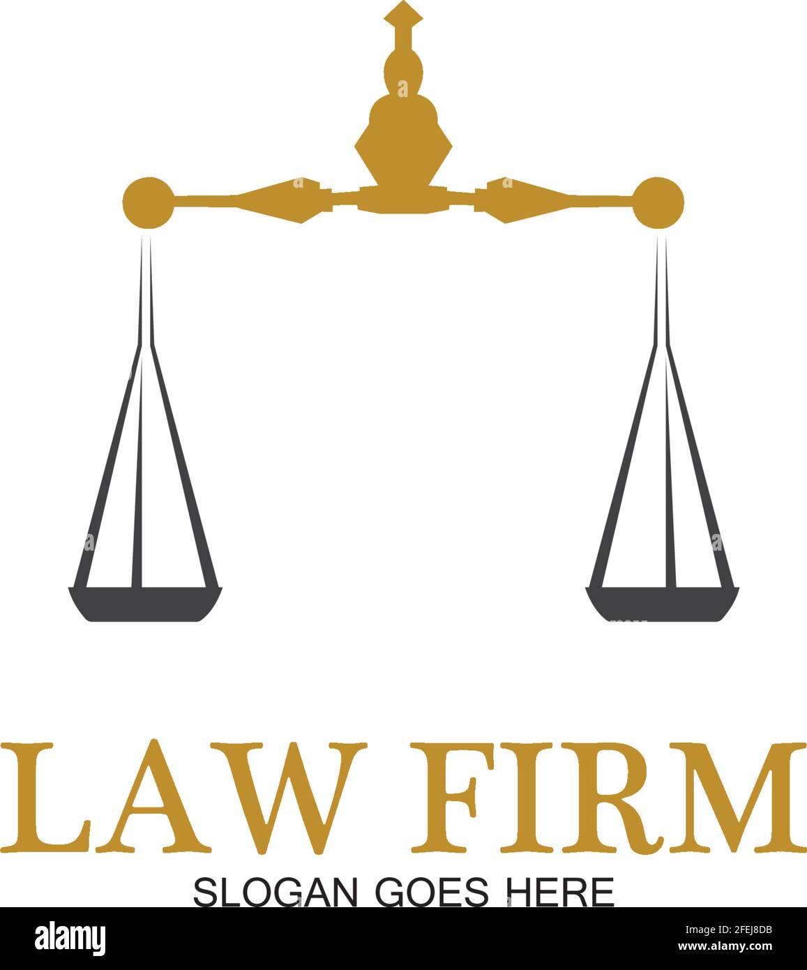 Law Firm logo and icon design template-vector Stock Vector Image & Art ...