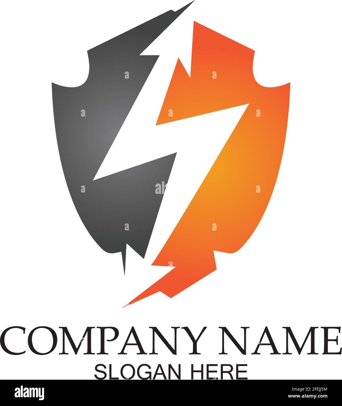 thunder shield vector logo template.this graphic suitable for electric ...
