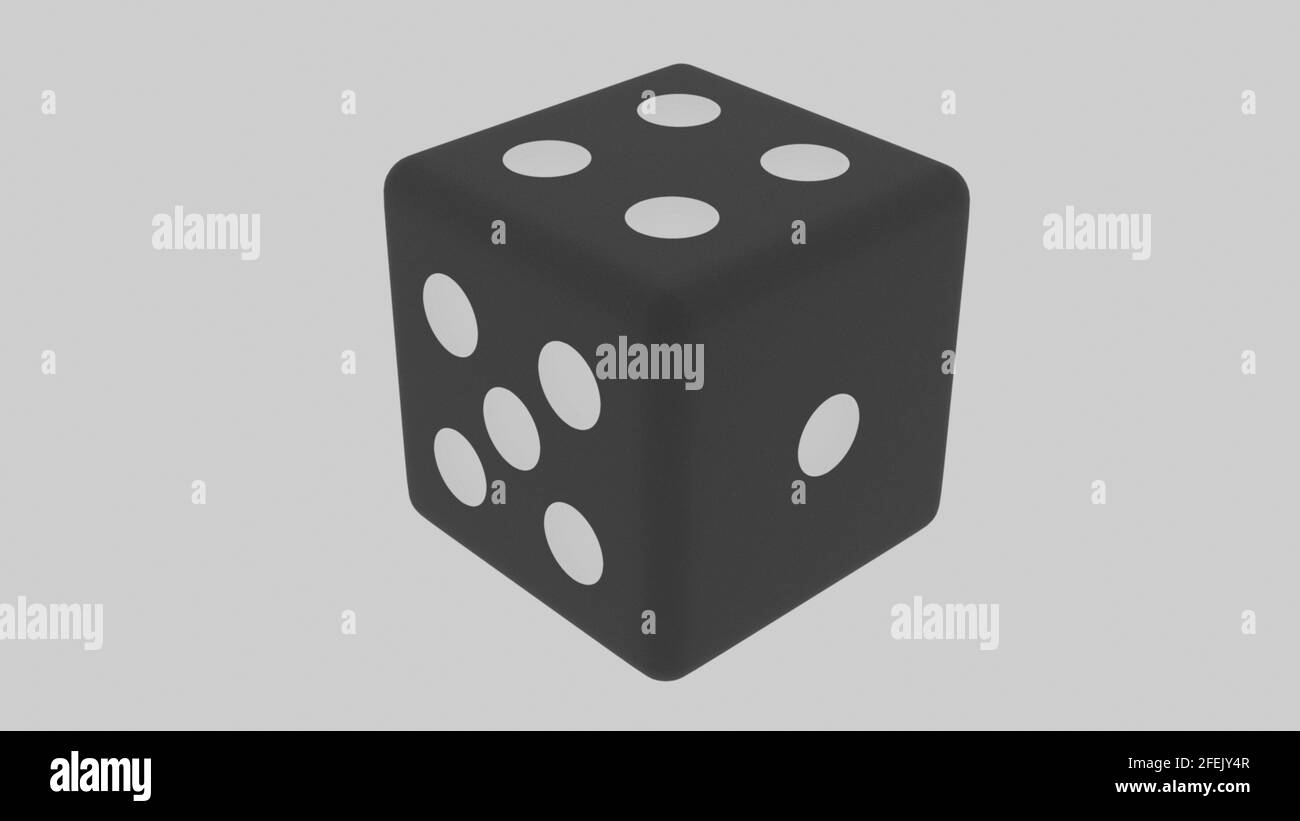Dice symbol on a white background Stock Photo - Alamy