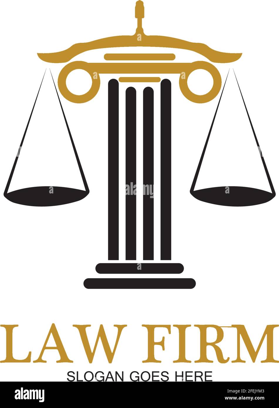 Law Firm logo and icon design template-vector Stock Vector Image & Art ...