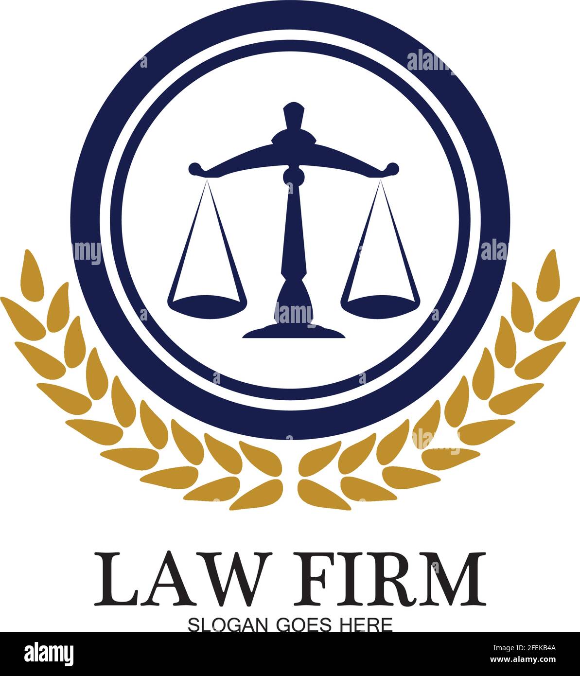 Law Firm logo and icon design template-vector Stock Vector Image & Art ...