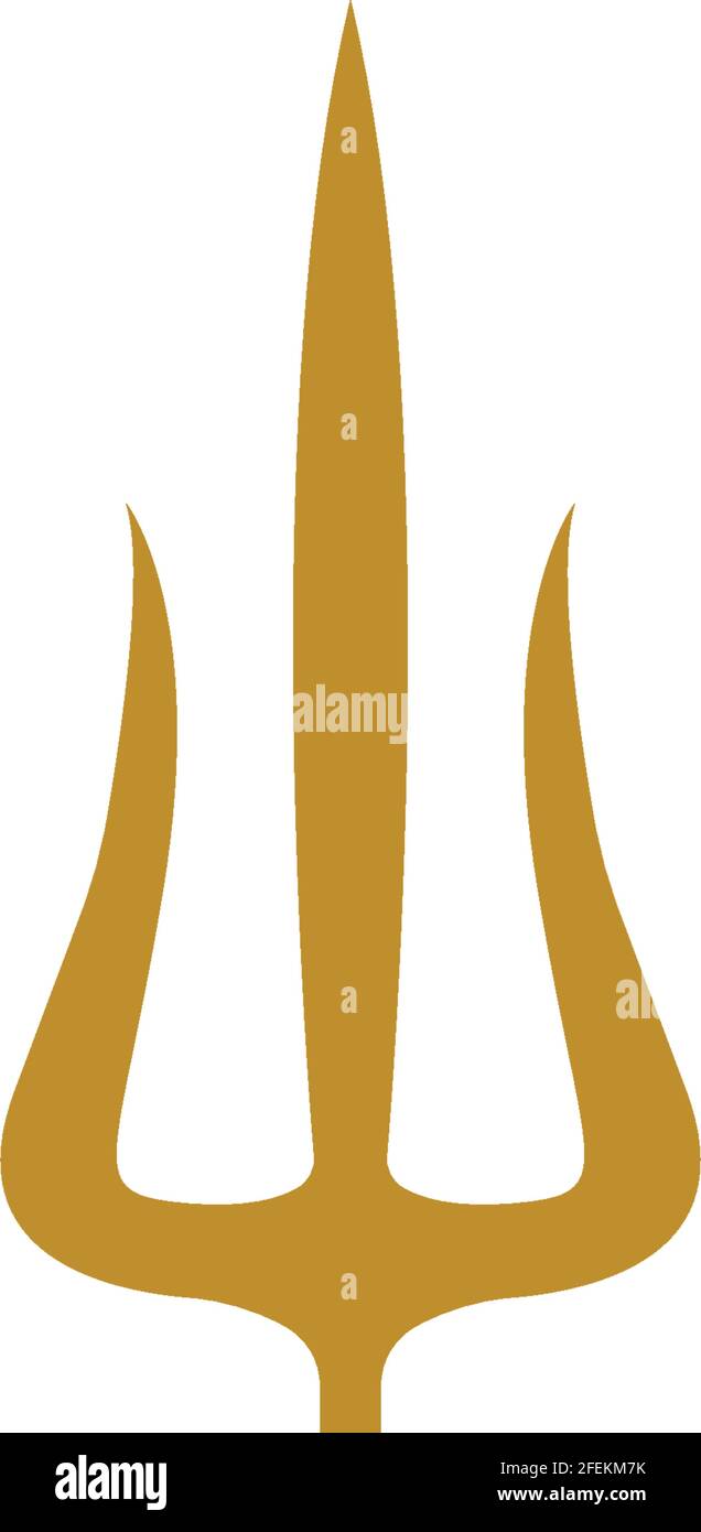 Trident Logo Template vector icon illustration design Stock Vector ...