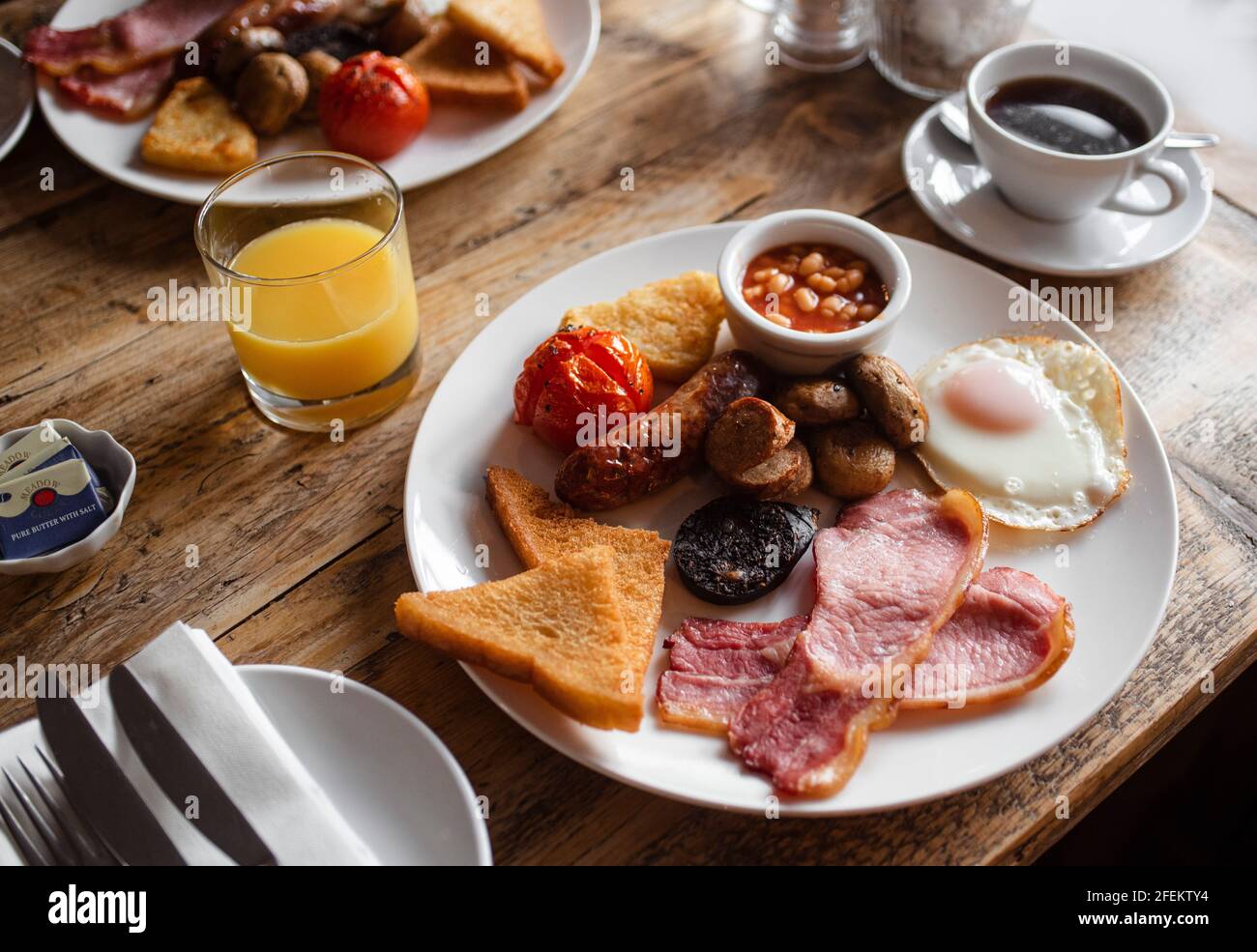 Full English Breakfast Stock Photo - Alamy
