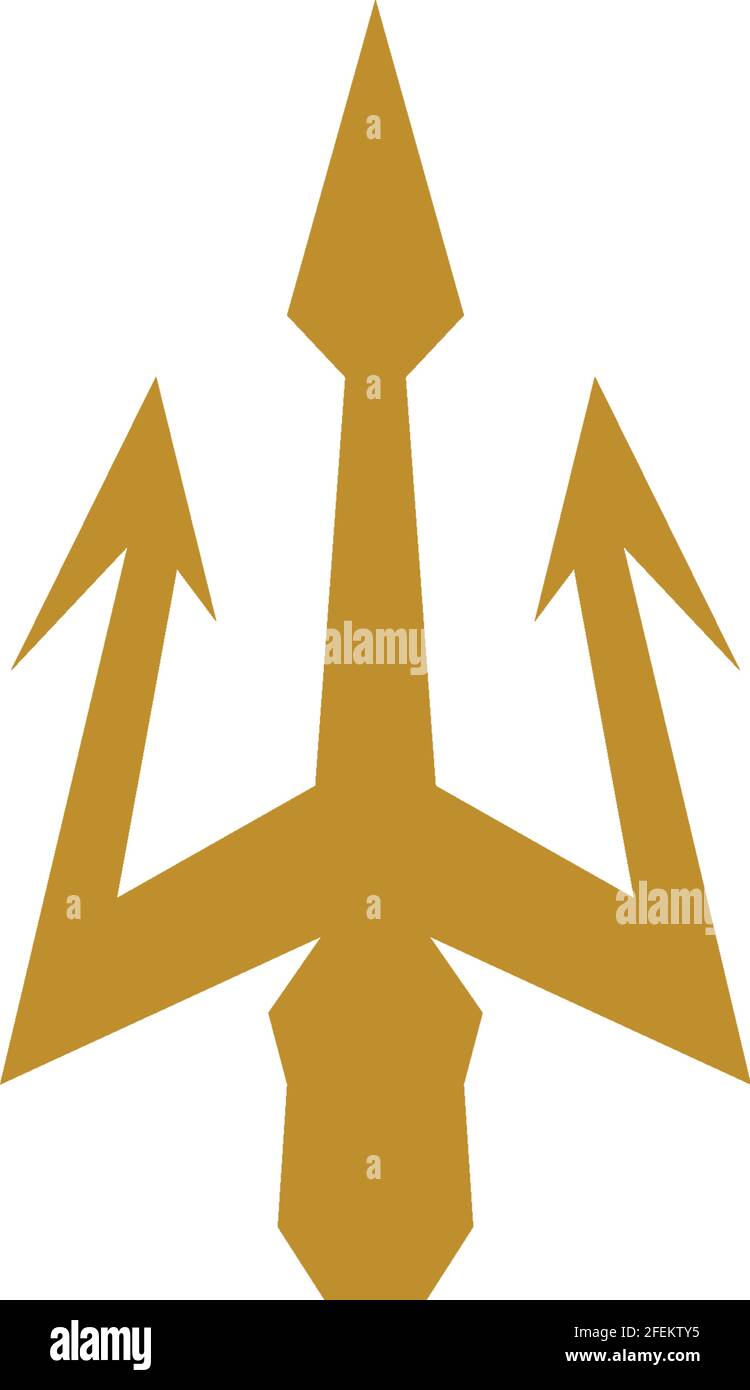 Trident Logo Template vector icon illustration design Stock Vector ...