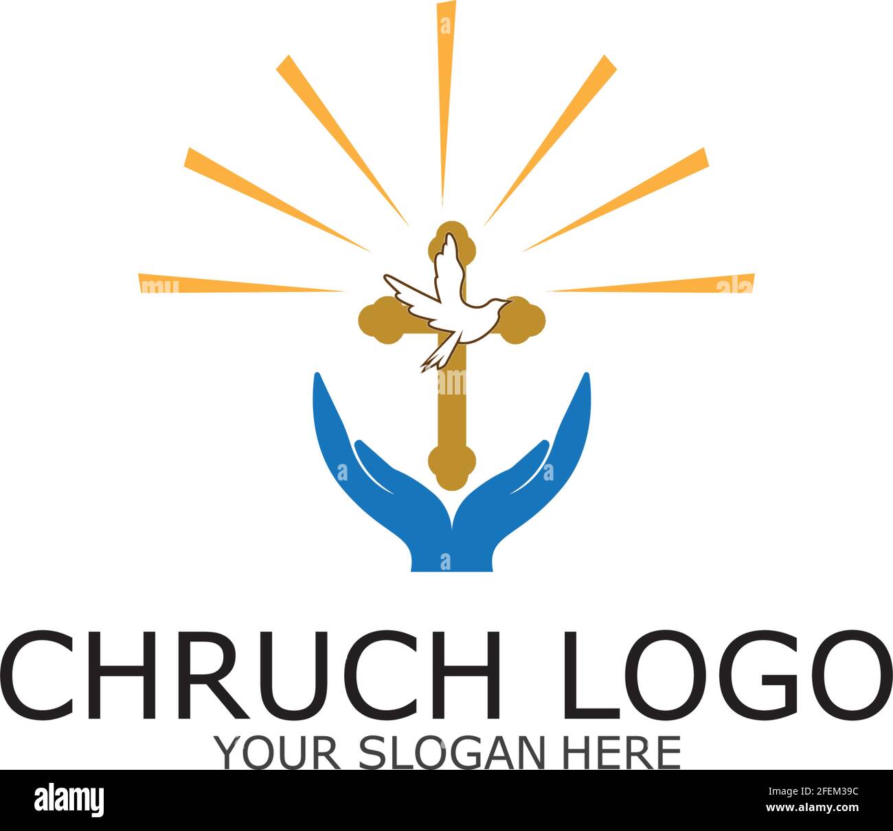 logo church.christian symbol,the bible and the cross of jesus christ ...