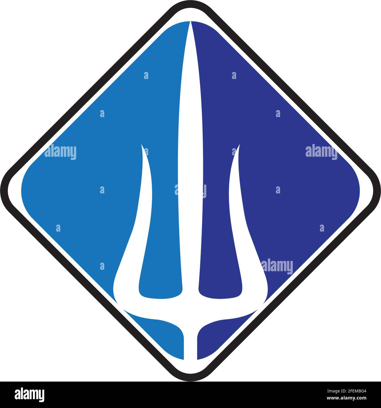 Trident Logo Template vector icon illustration design Stock Vector ...