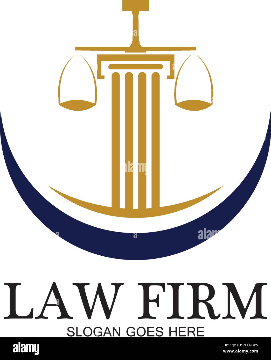 Law Firm logo and icon design template-vector Stock Vector Image & Art ...