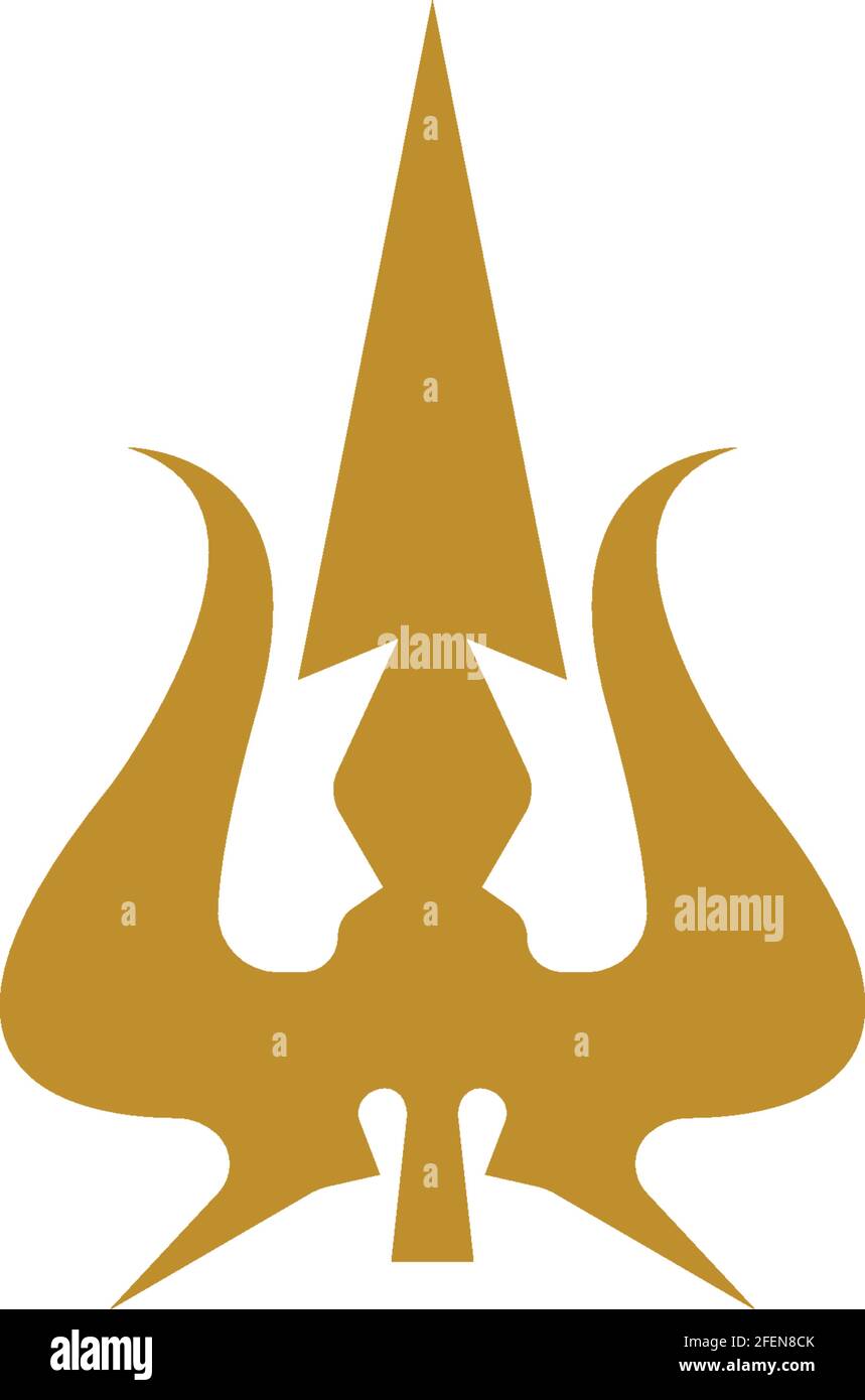 Trident Logo Template vector icon illustration design Stock Vector ...