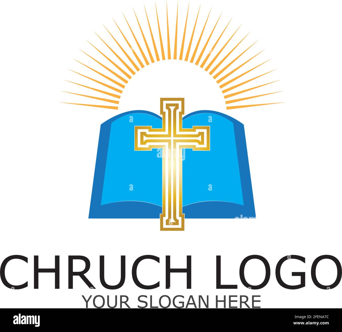 logo church.christian symbol,the bible and the cross of jesus christ ...