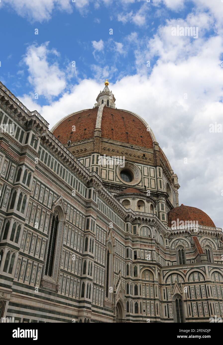 large dome of the Duomo of Florence in Central Italy in the Tuscany ...