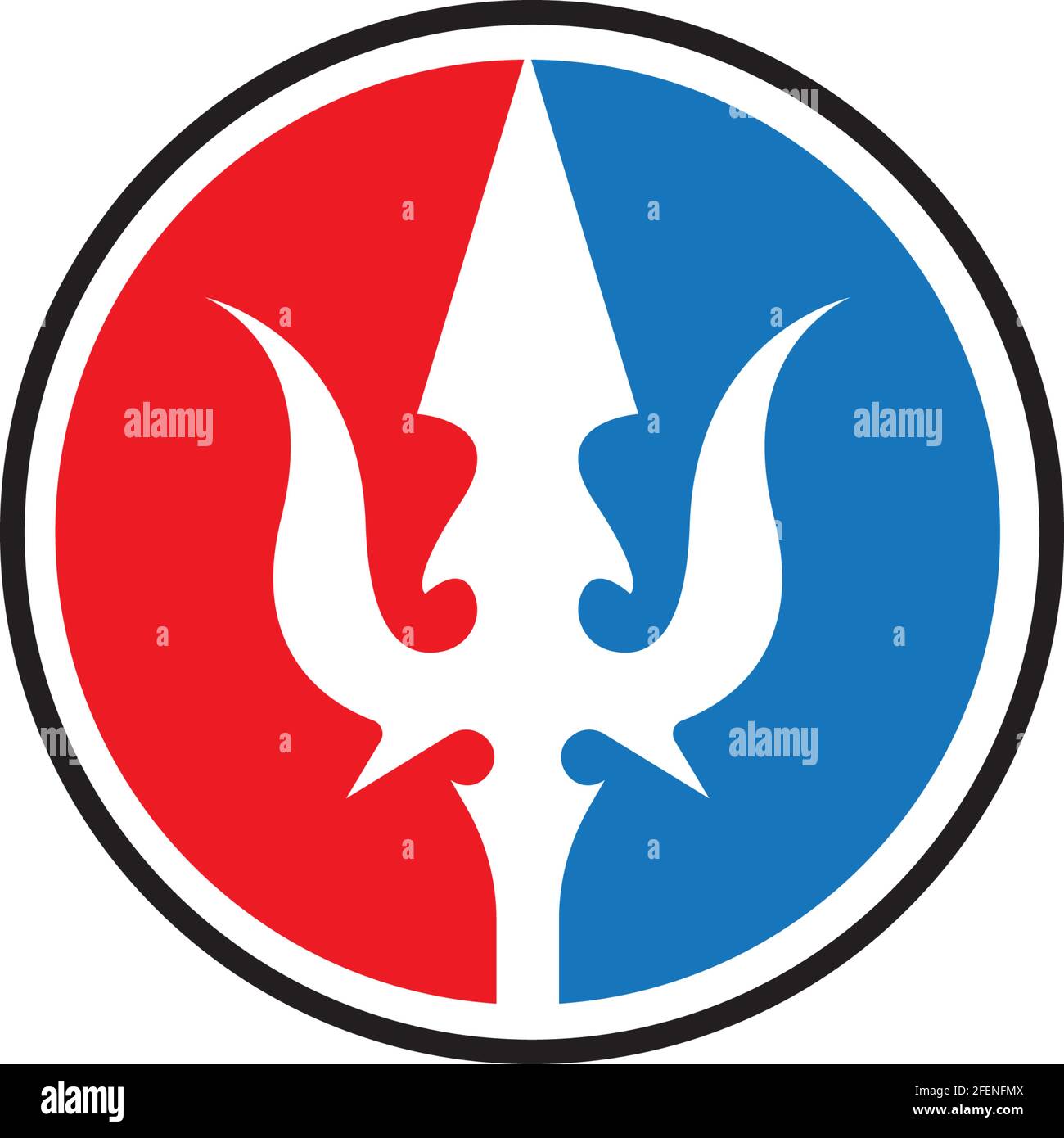 Trident Logo Template vector icon illustration design Stock Vector ...