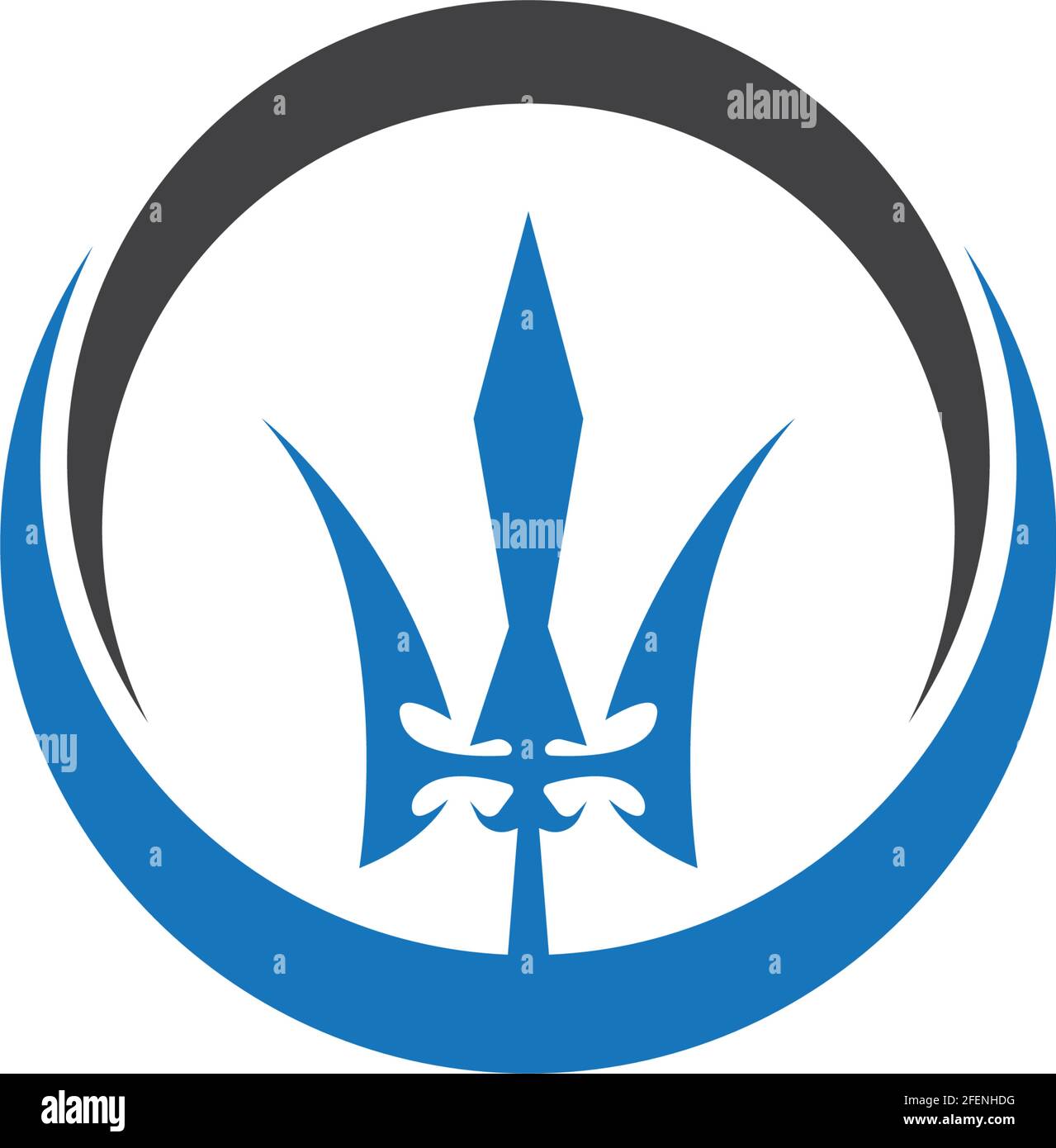 Trident Logo Template vector icon illustration design Stock Vector ...