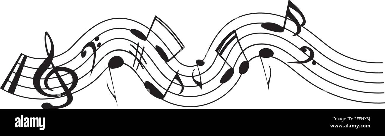 Music note Icon Vector illustration design Stock Vector Image & Art - Alamy