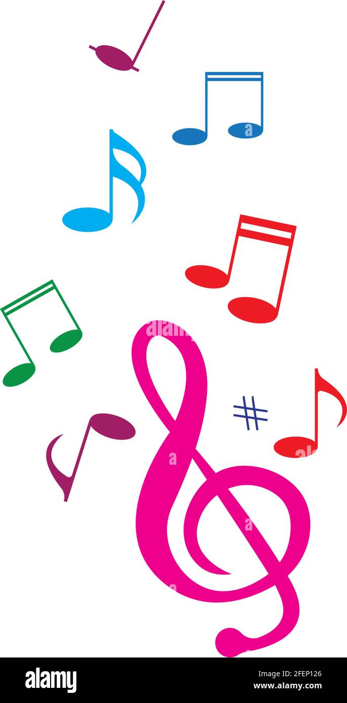 Music note Icon Vector illustration design Stock Vector Image & Art - Alamy