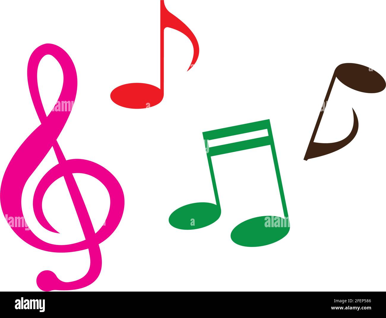 Quarter note vector vectors hi-res stock photography and images - Alamy