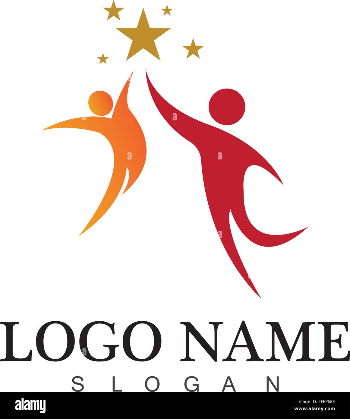 human people success people care logo and symbol template Stock Vector ...