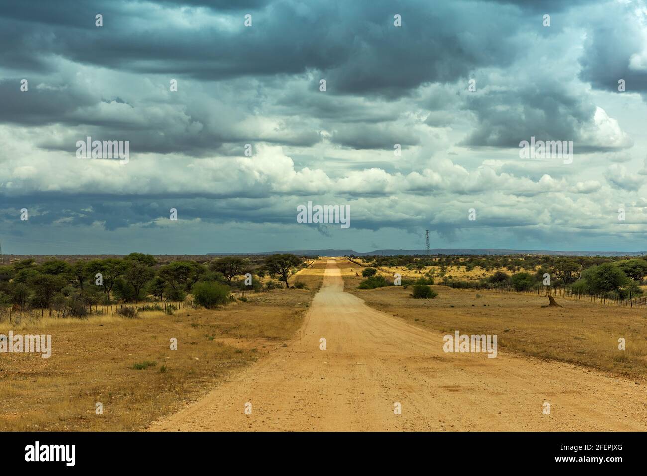 Mountain landscape on the Omaruru River in the Erongo Region of central ...