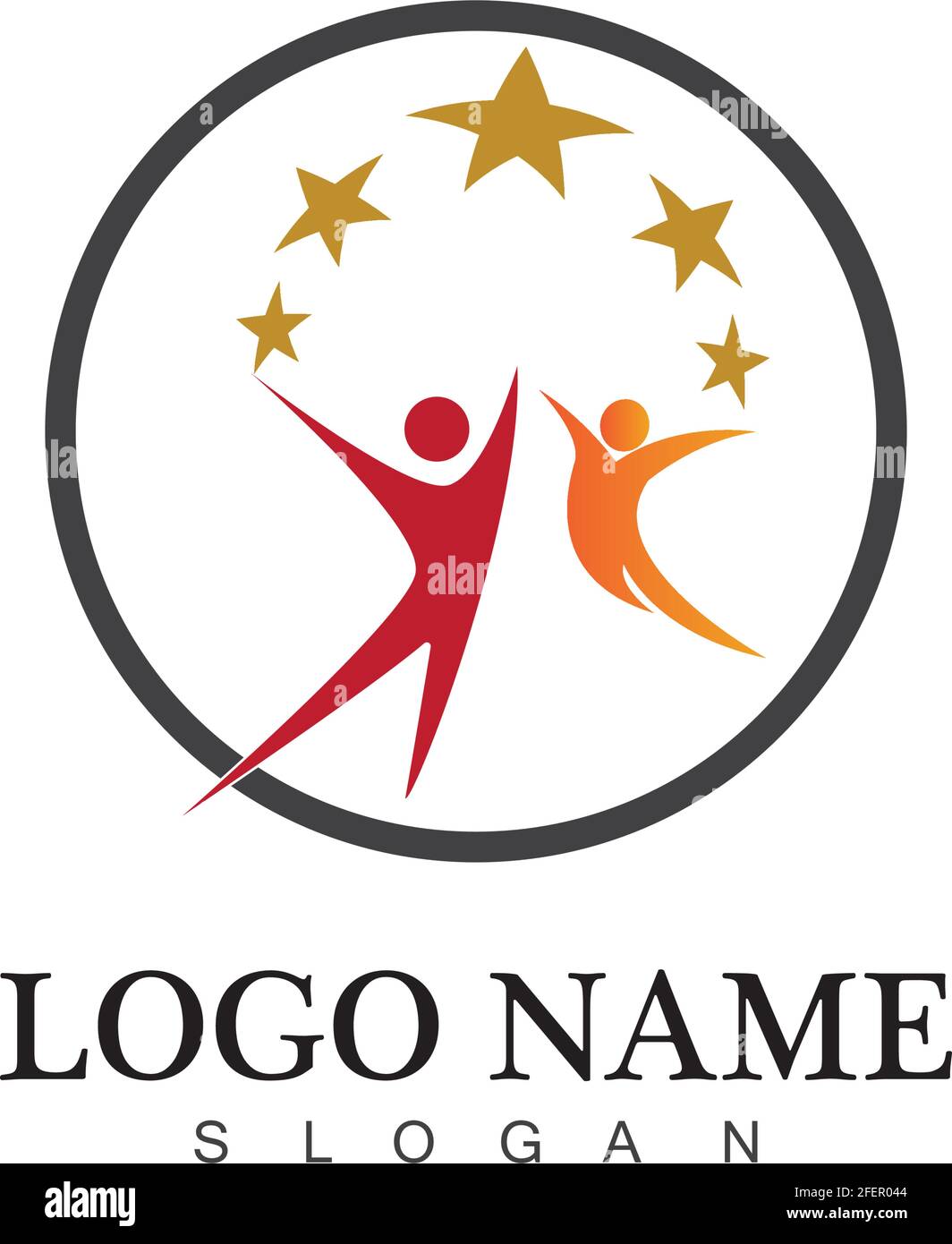 human people success people care logo and symbol template Stock Vector ...