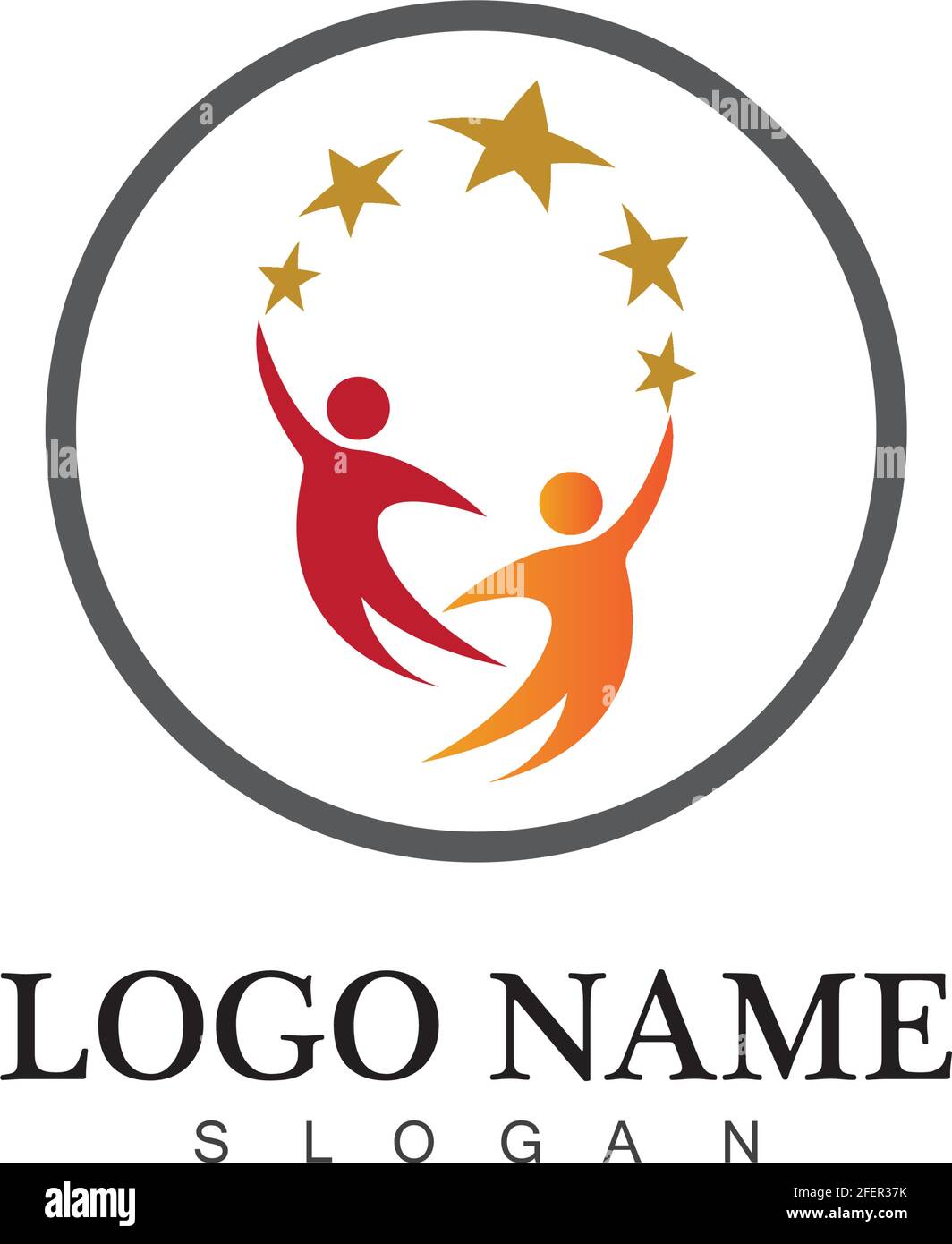 human people success people care logo and symbol template Stock Vector ...