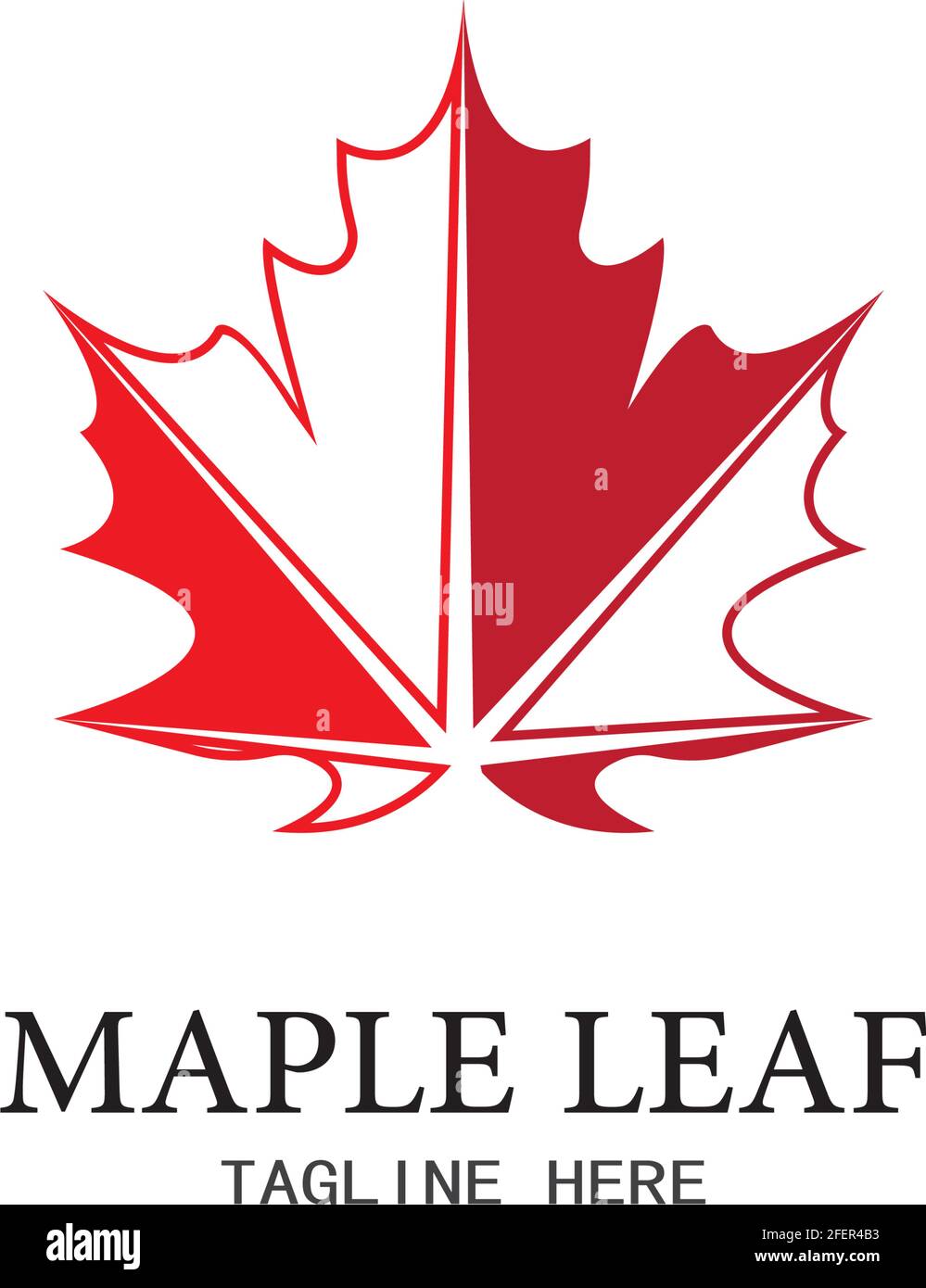 Maple leaf vector illustration design template Stock Vector Image & Art ...