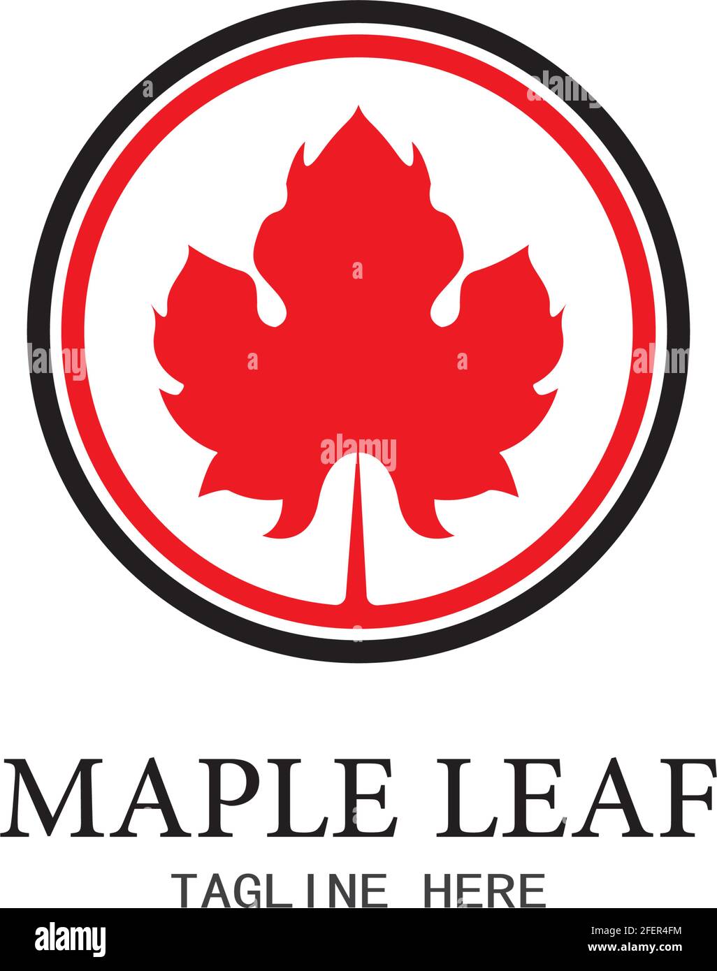 Maple leaf vector illustration design template Stock Vector Image & Art ...
