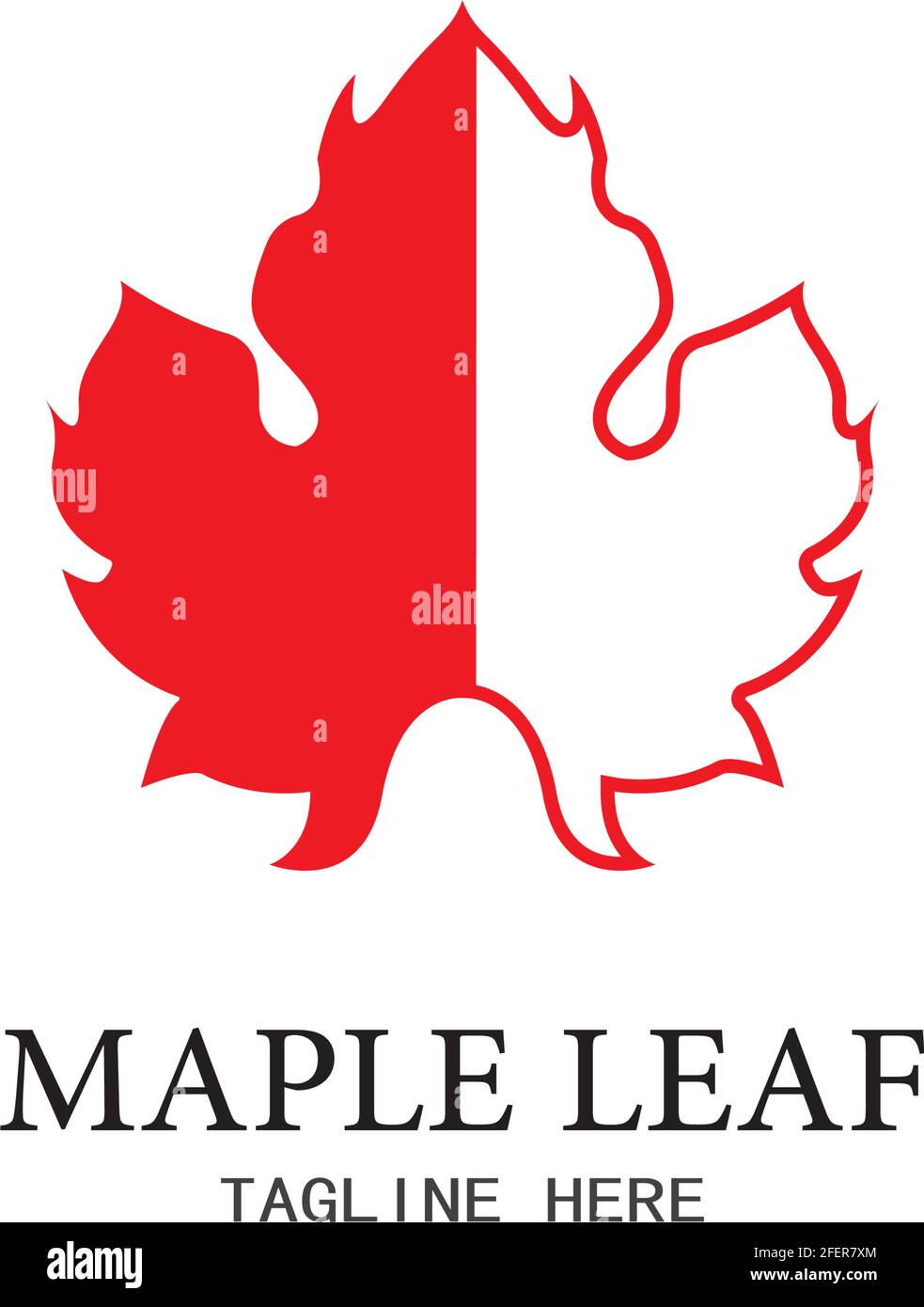 Maple leaf vector illustration design template Stock Vector Image & Art ...