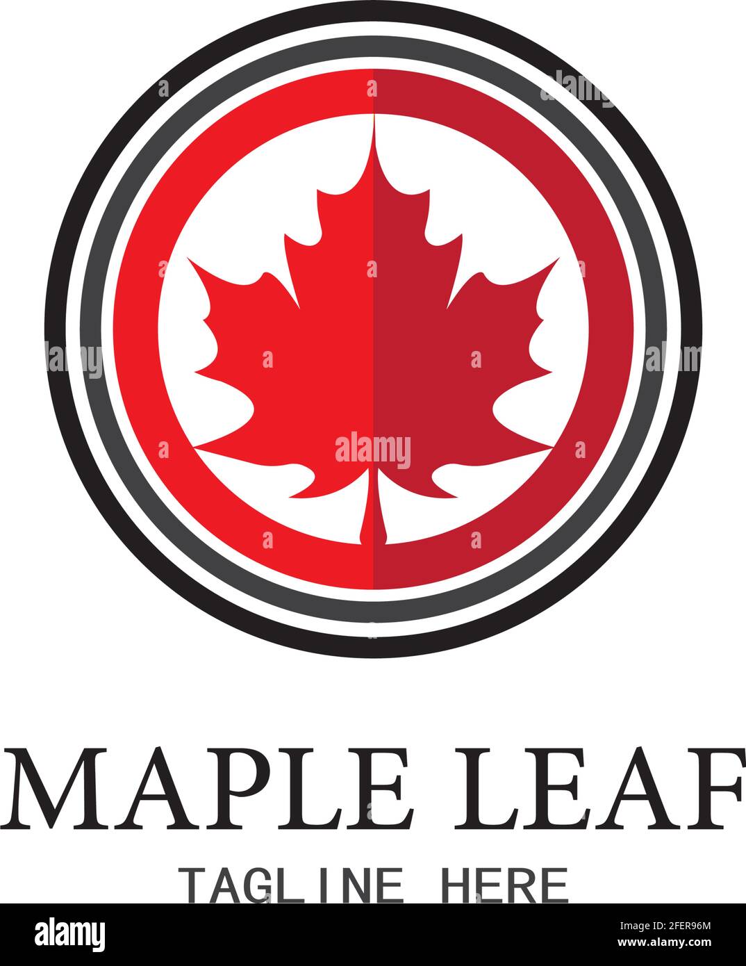 Japanese maple leaf canada tree Stock Vector Images - Alamy