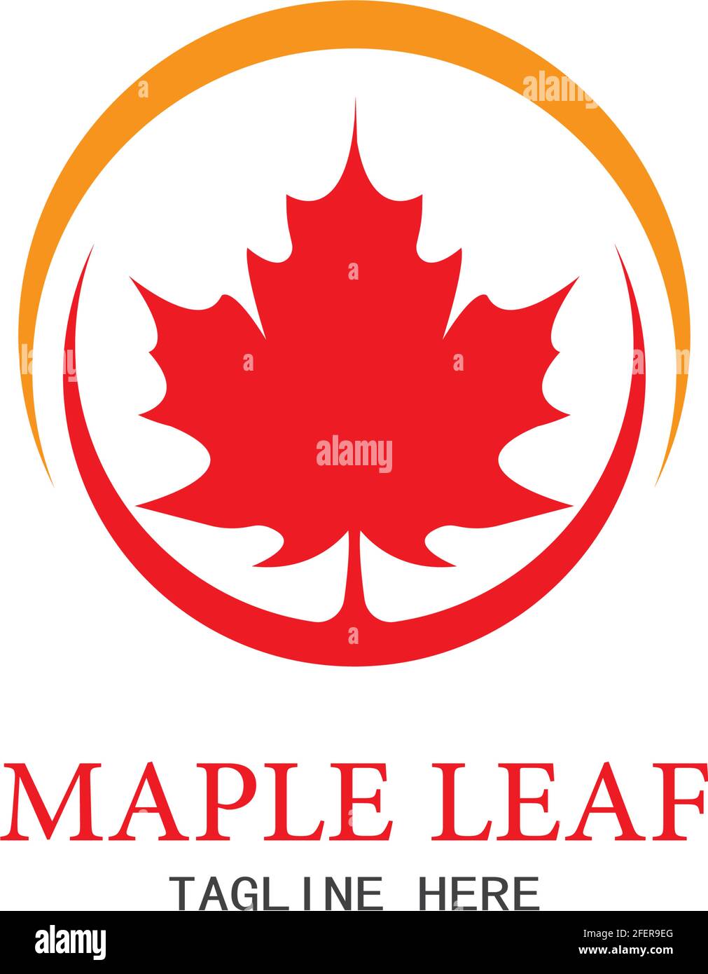 Maple leaf vector illustration design template Stock Vector Image & Art ...